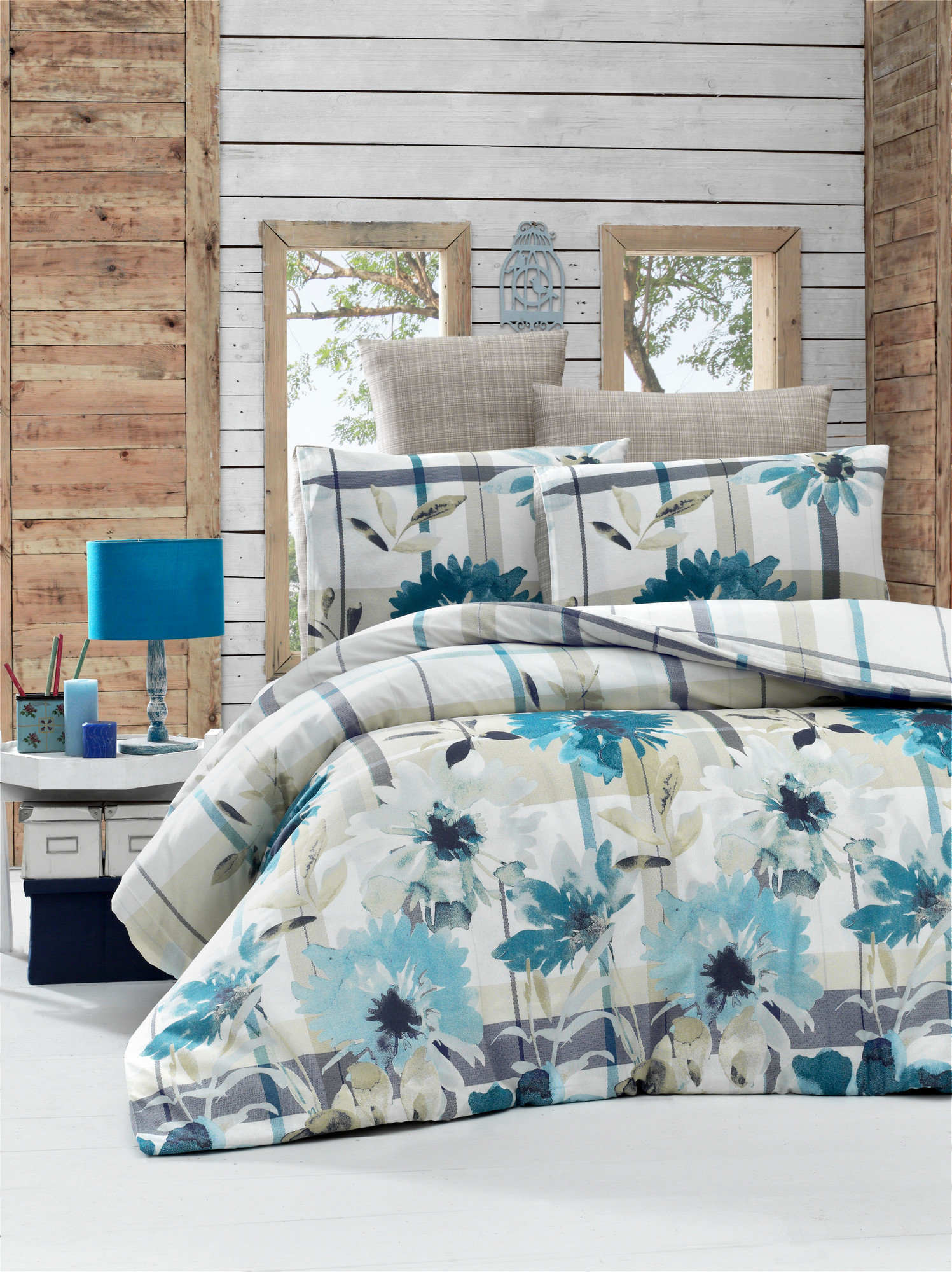 Asir Group INC Kenora Cotton Blend Modern & Contemporary 3 Piece Duvet ...