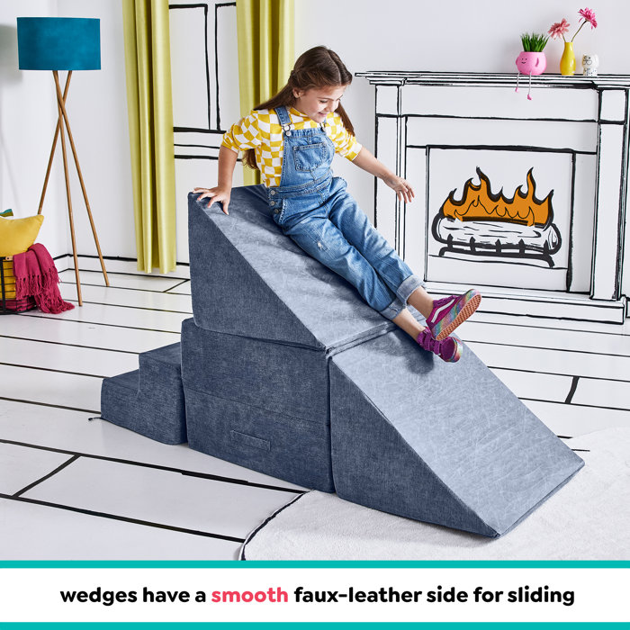 Yourigami Folding Convertible Kids and Toddler Play Gym, 5 Pieces ...