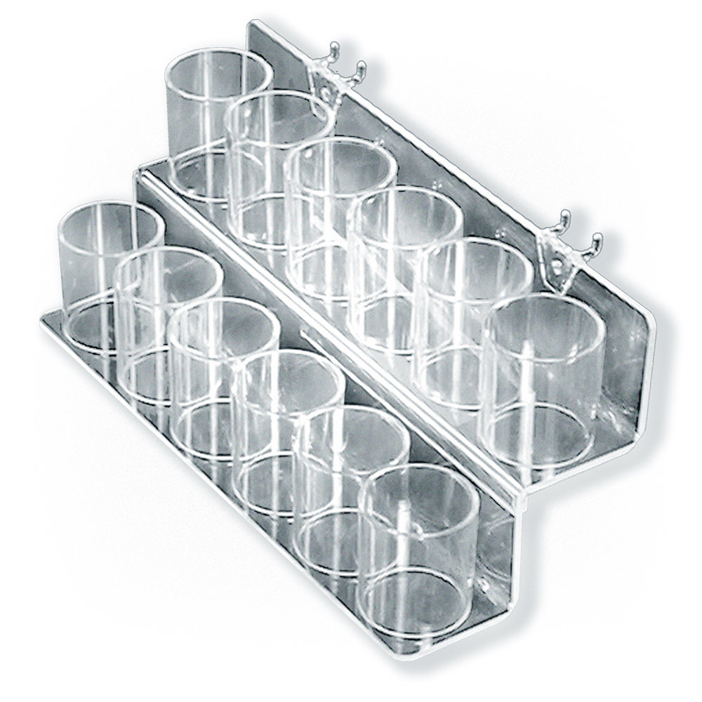 Azar Displays Clear Acrylic Two-Tier Twelve Cup Holder for Pencils ...