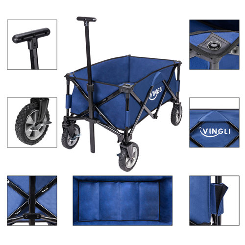 Winado Collapsible Steel Frame Wagon Cart | Wayfair