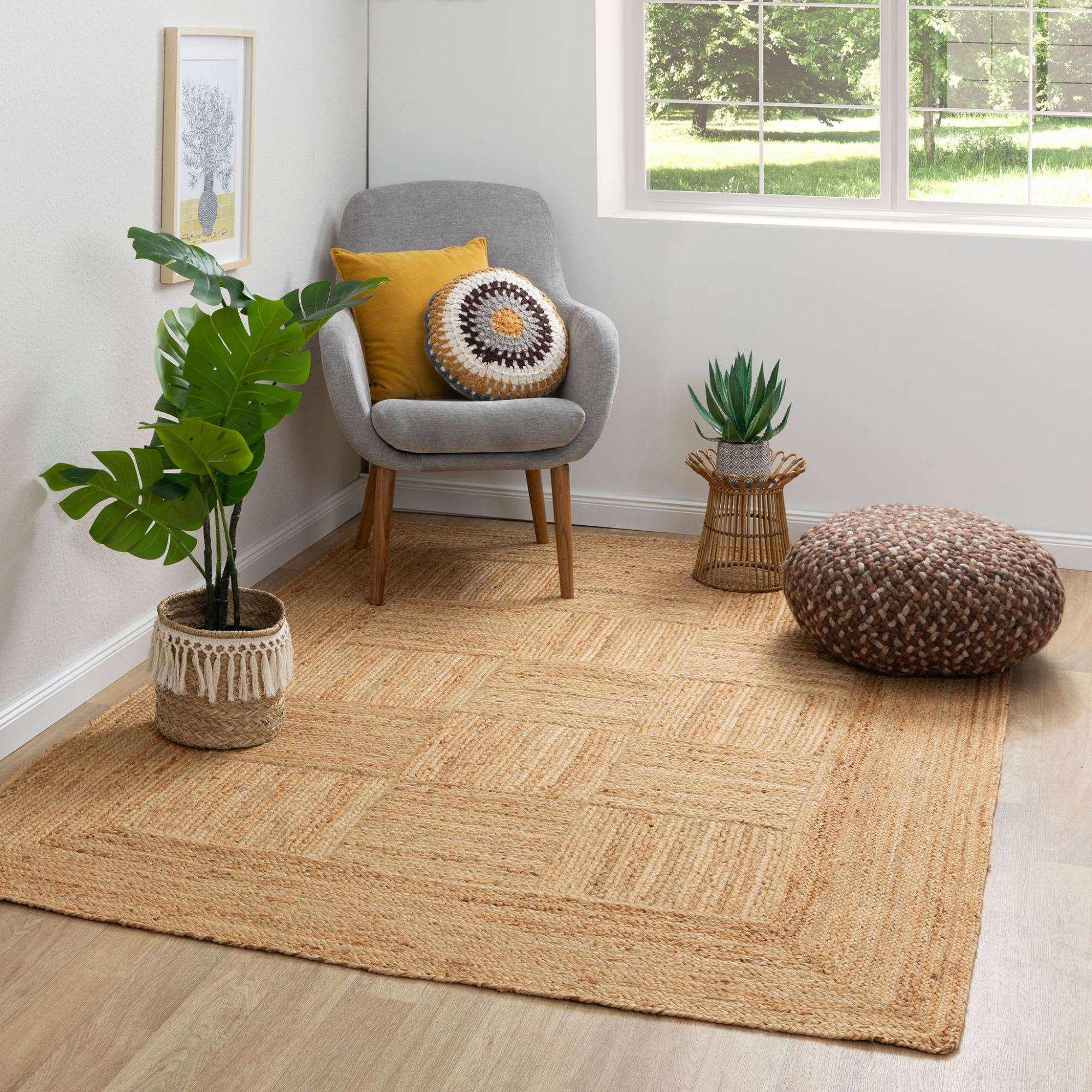 Bay Isle Home Jute rug Alvertia border | Wayfair.co.uk