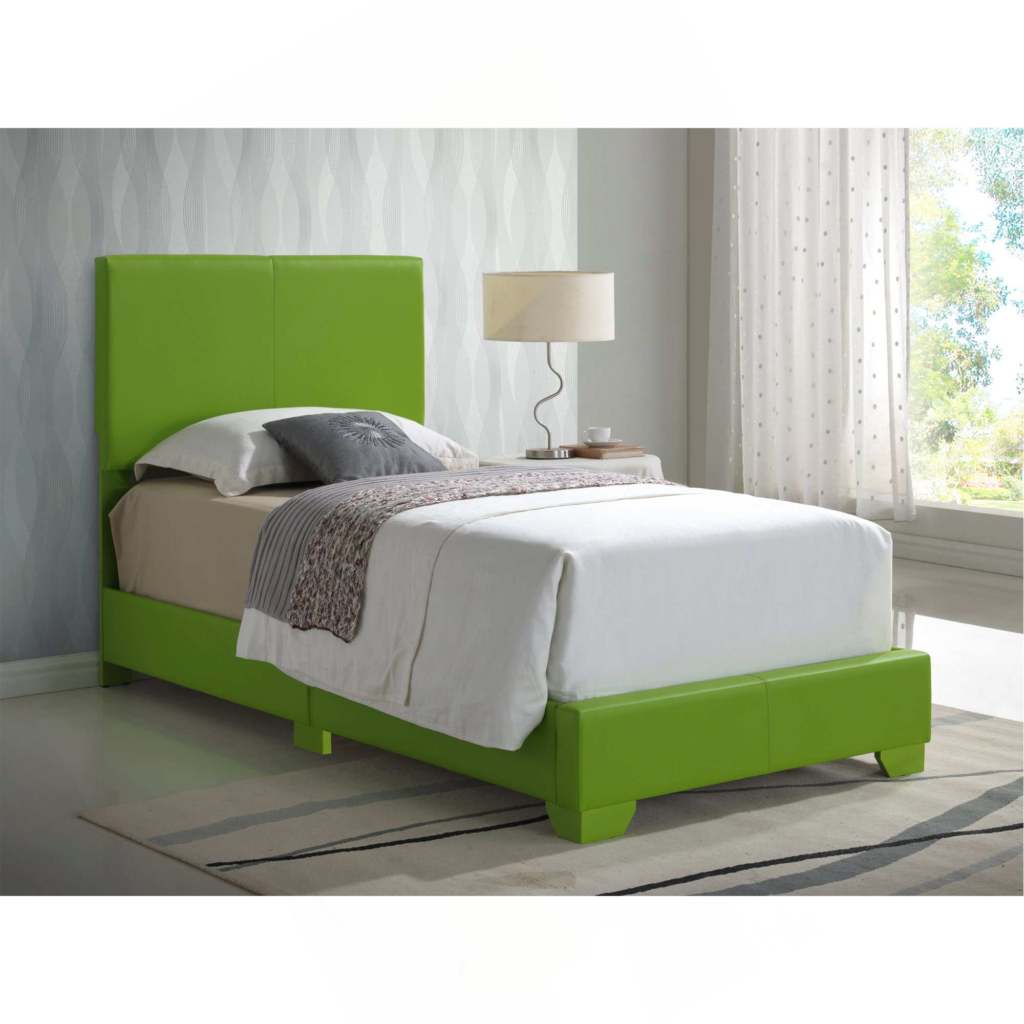 Latitude Run® Versatile Twin Bed With Durable Upholstery And Stylish ...