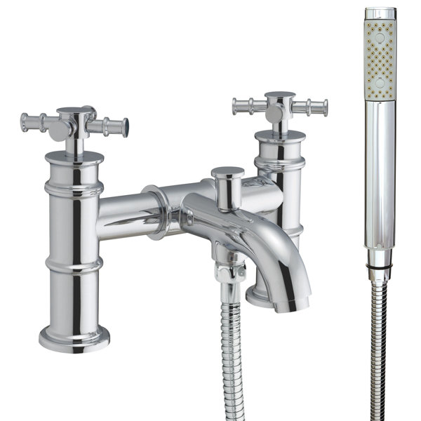 WhiteStone 2 Handle Deck Tub Spout Bath Filler with Diverter | Wayfair.ie