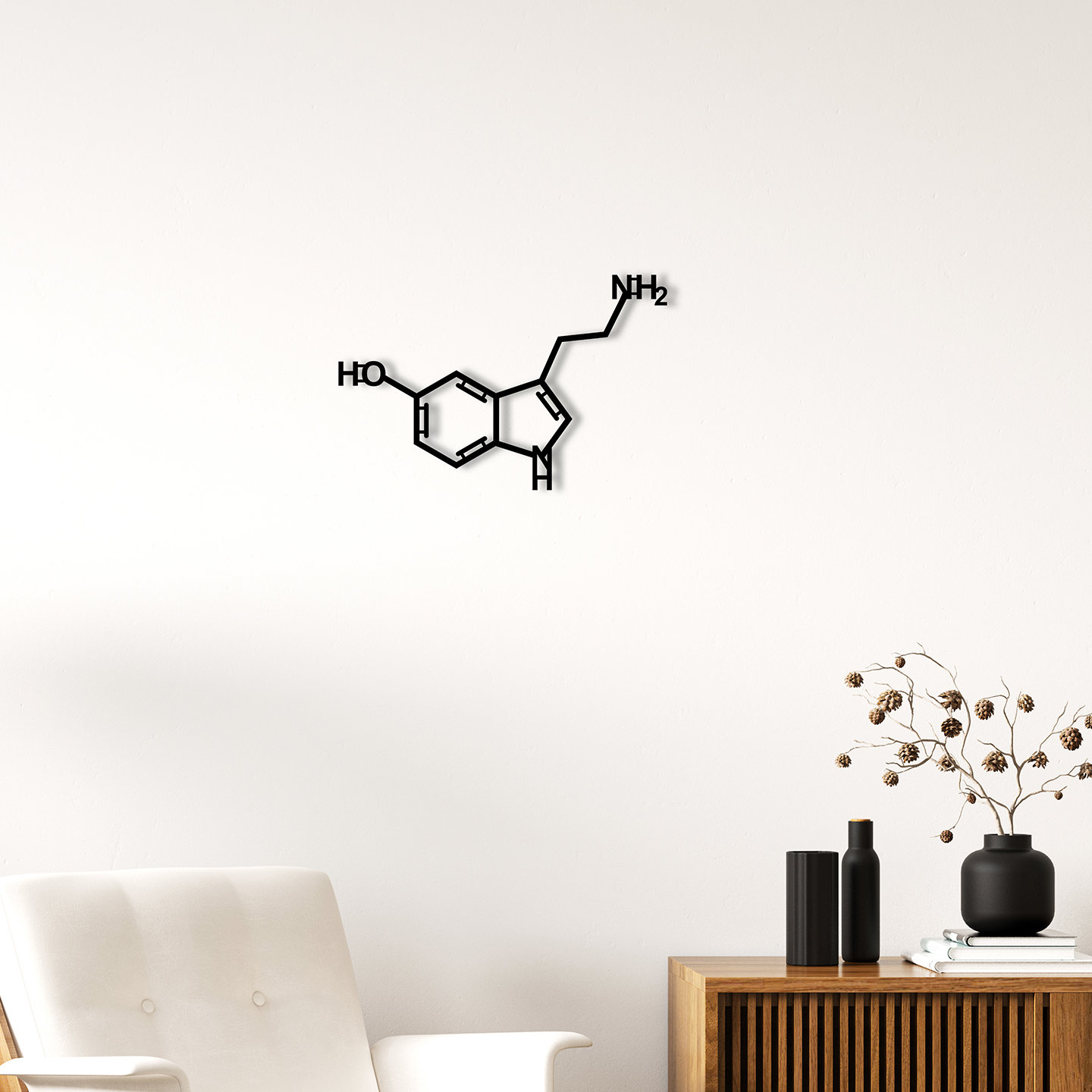 Trinx 276-Chocolate Molecule Metal Wall Art | Large Molecule Decoration ...