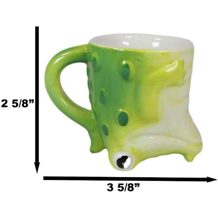 Trinx Topsy Turvy Ceramic River Alligator Crocodile Latte Juice Dessert ...