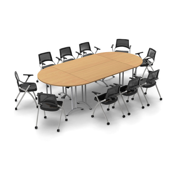 TeamWORK Tables 10 Person Conference Meeting Tables with 10 Chairs ...