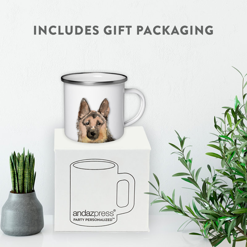 Winston Porter Corinthian Dog German Shepherd Up Close Coffee Mug | Wayfair