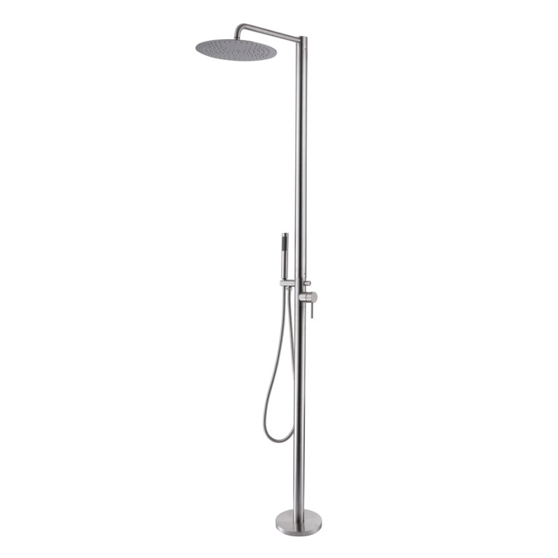 MODLAND Free-Standing Brushed Gold Stainless Steel Bathroom Outdoor ...