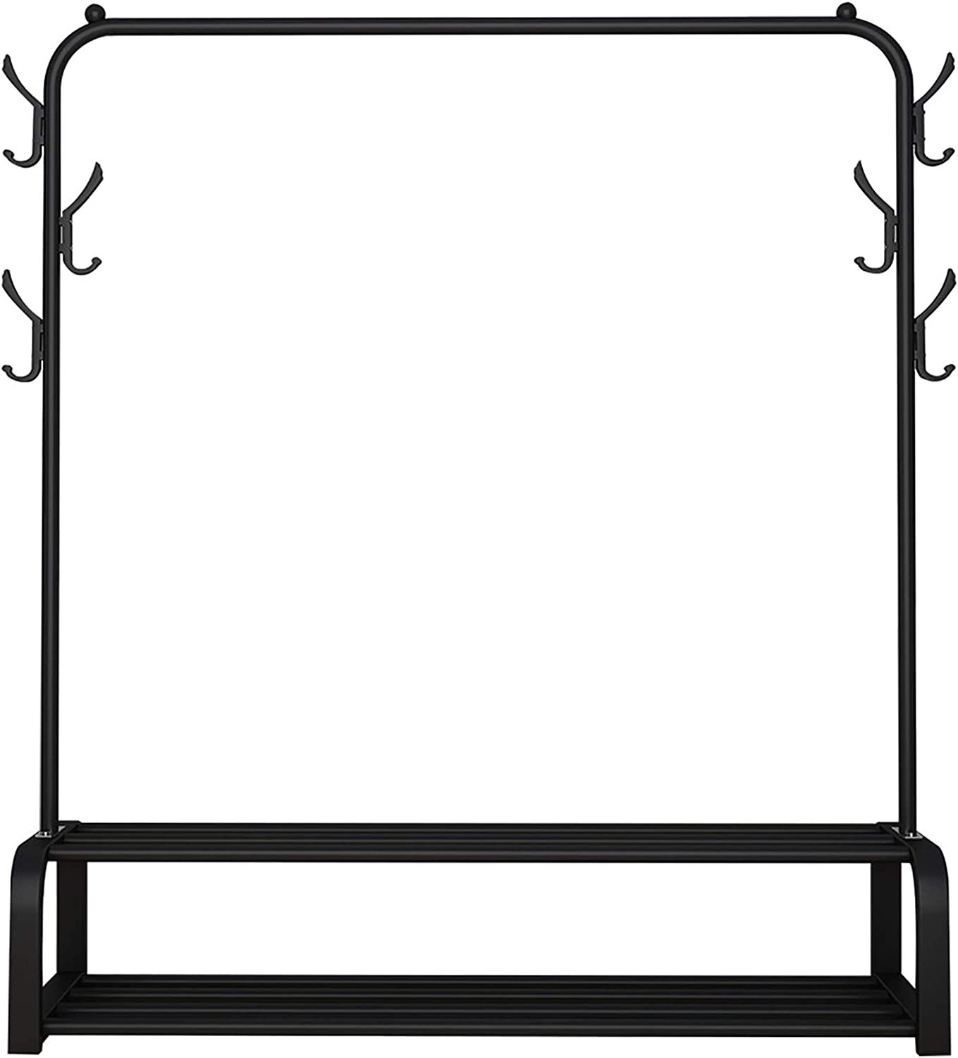 Rebrilliant Hanger Freestanding Hanger With Top Bar, Lower Storage And ...