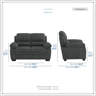 Ebern Designs Mellitz 58'' Upholstered Pillow Top Arm Loveseat ...