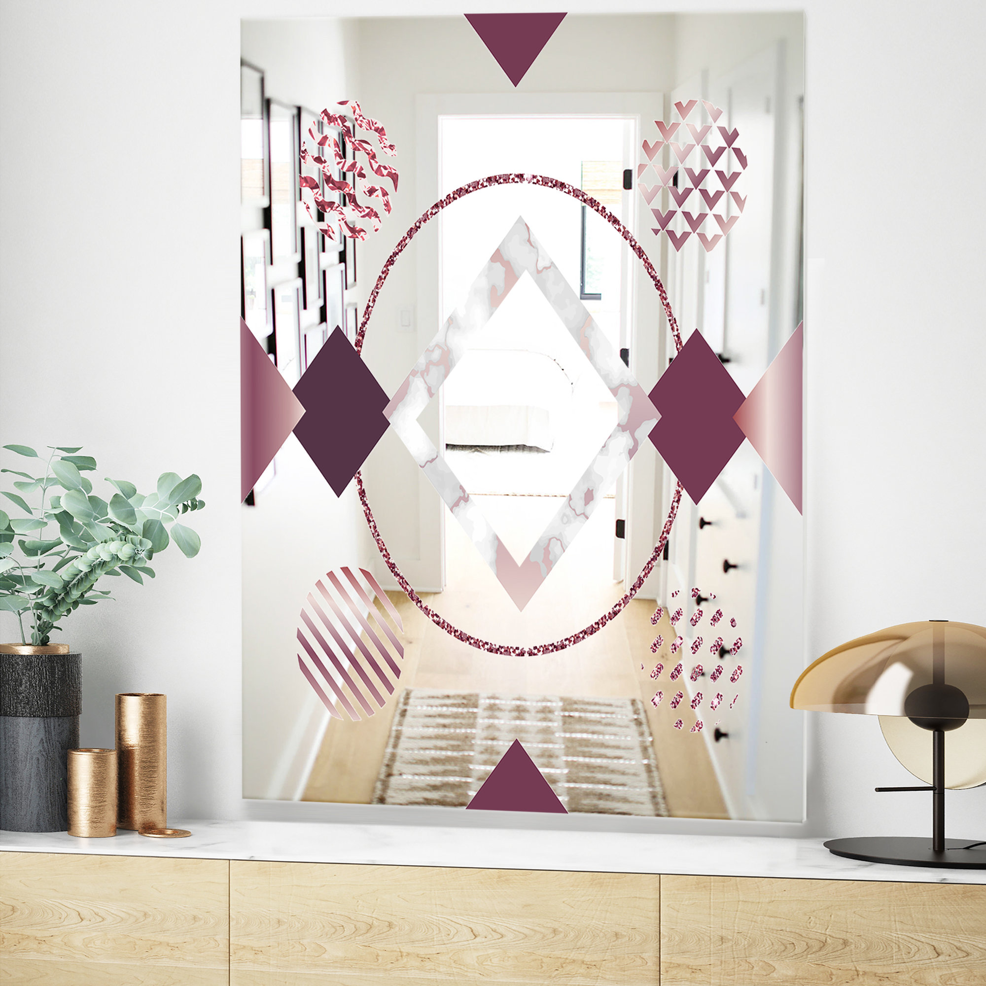 East Urban Home Extravagant Waves Wall Mirror | Wayfair