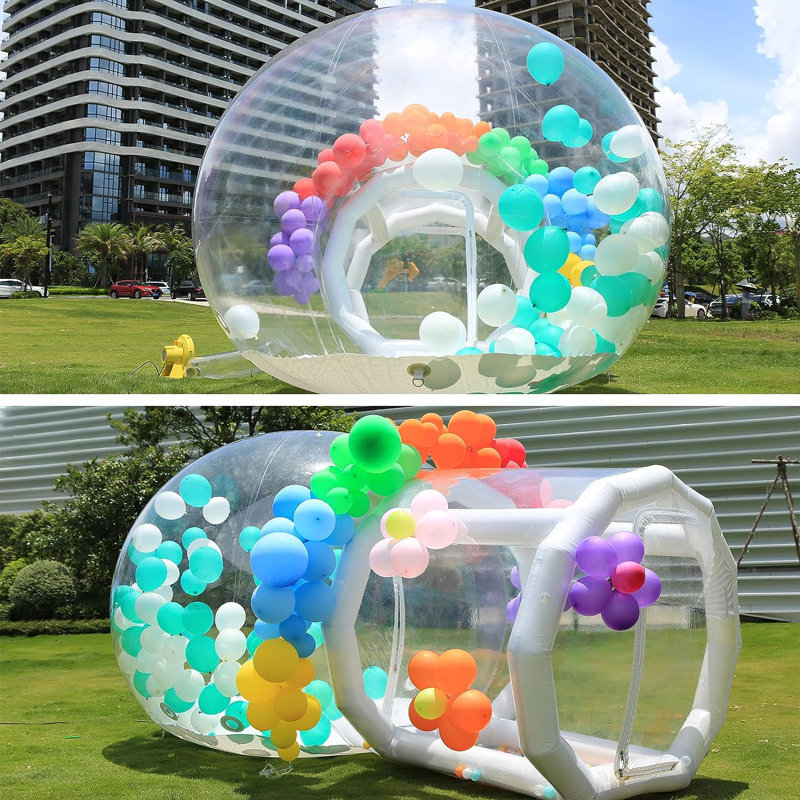 TOBEBEGO 10FT Inflatable Bubble Balloon House, Kids Party Balloon Tent ...