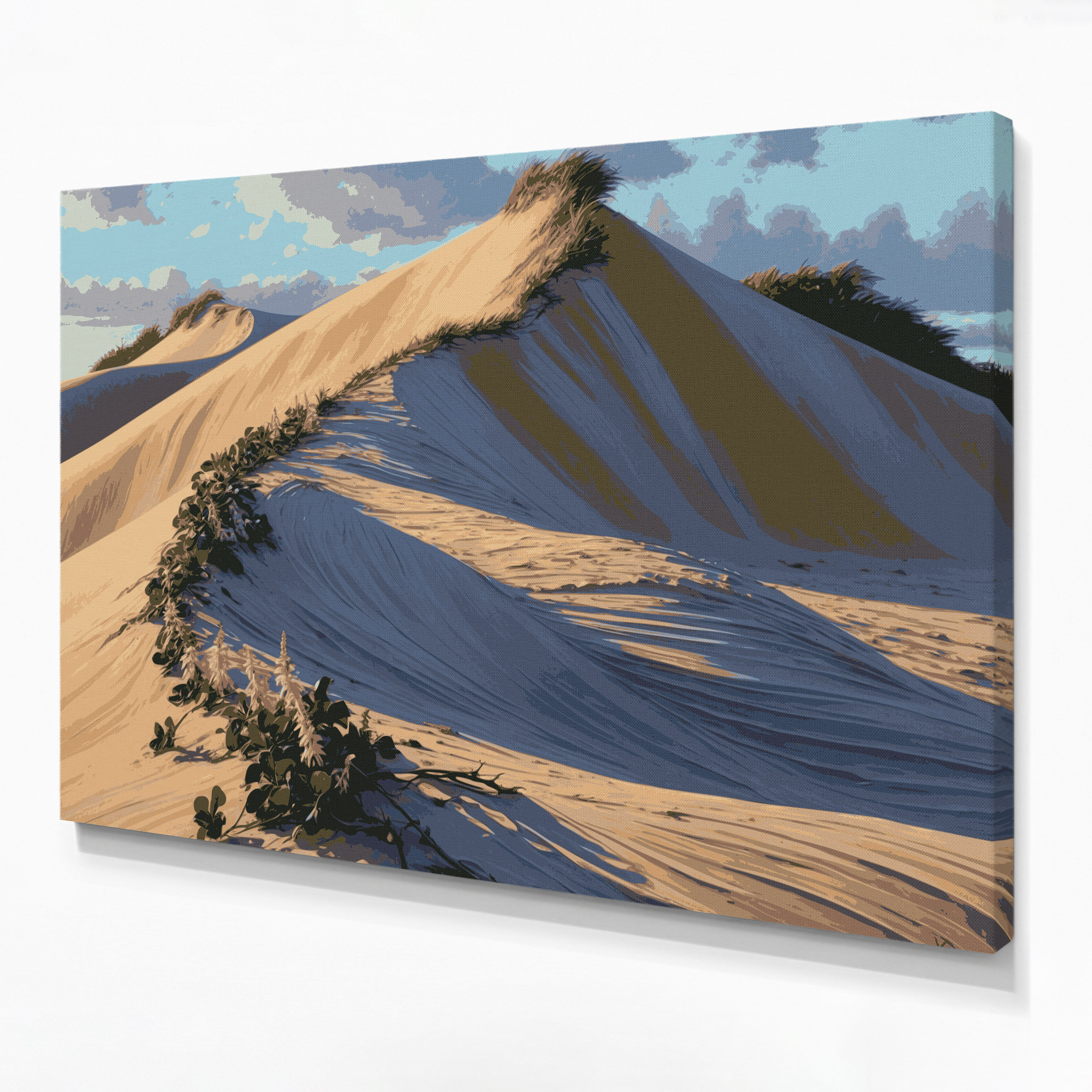 Bay Isle Home™ Hawaiian Sand Dunes Gray Canvas Wall Art | Wayfair