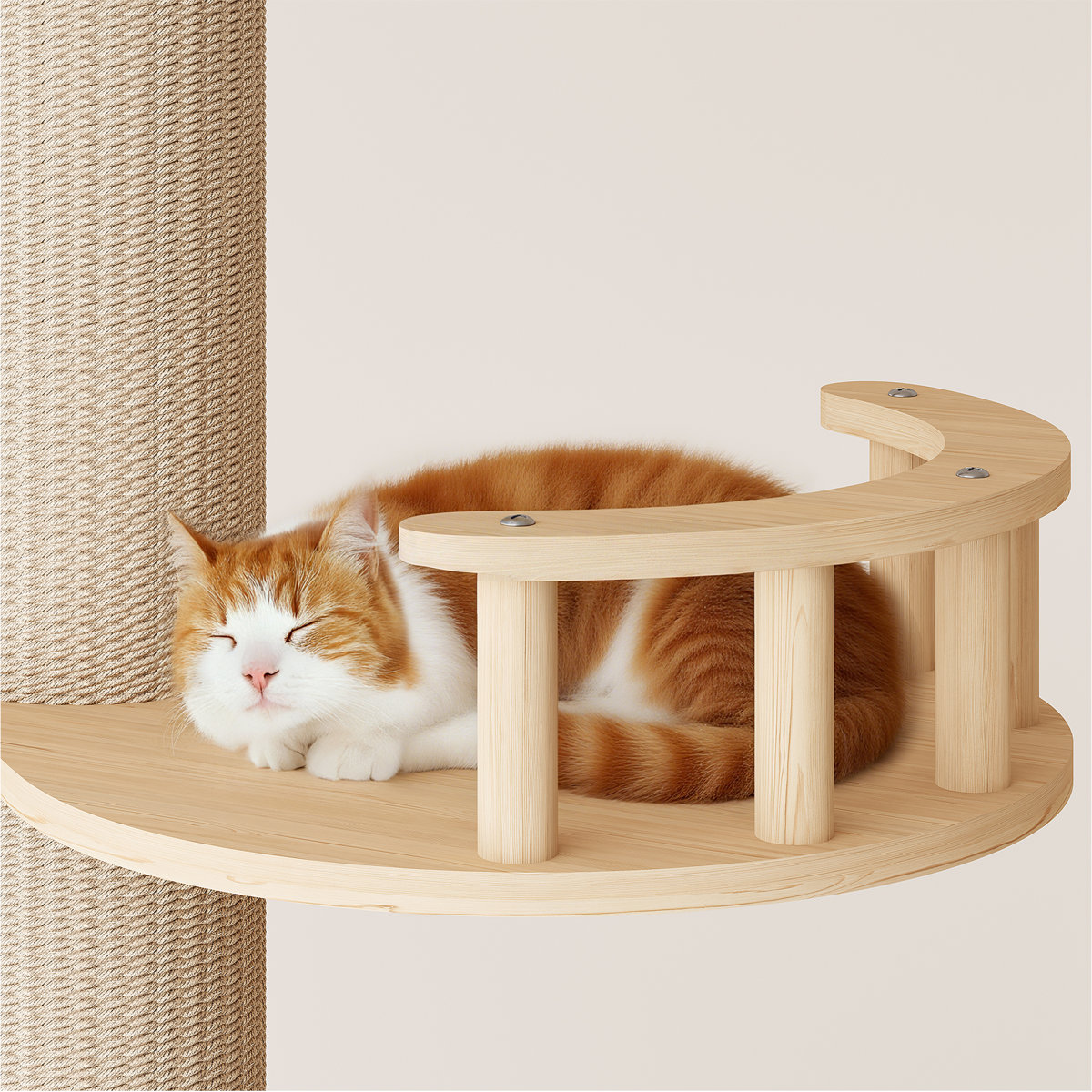 Corrigan Studio® Floor To Ceiling Cat Tree Tower Adjustable Height ...