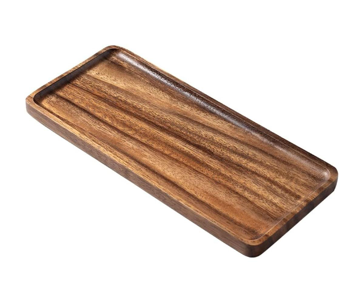 Millwood Pines Bathroom Long Vanity Trays, 1PCS Wooden Toilet Tank ...