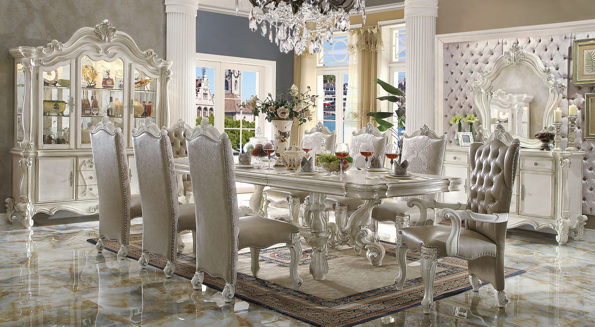 A&J Homes Studio Versailles Counter Height Dining Table & Reviews | Wayfair