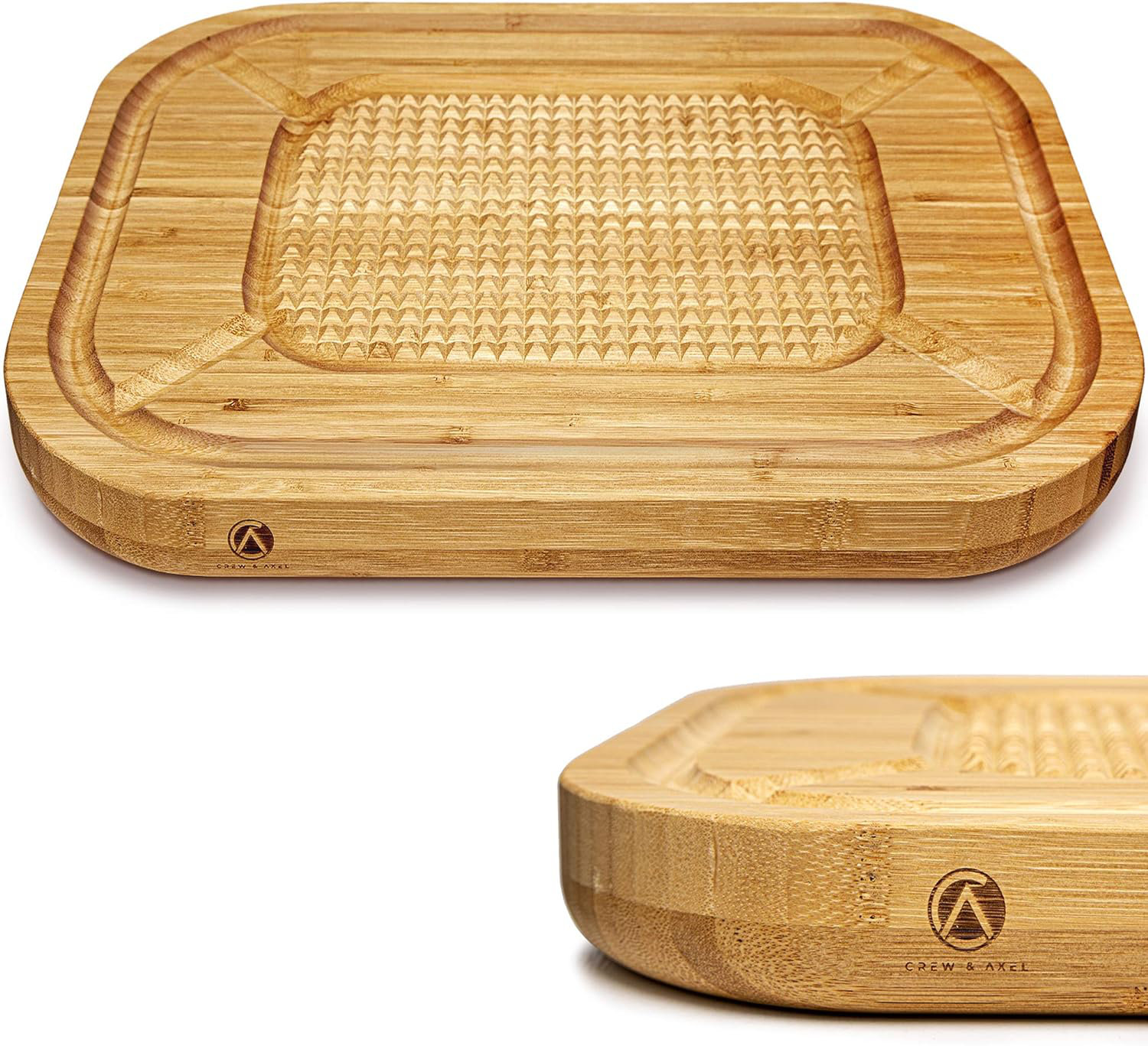 Crew & Axel Crew Axel Bamboo Cutting Board Extra Large Thick Butcher ...