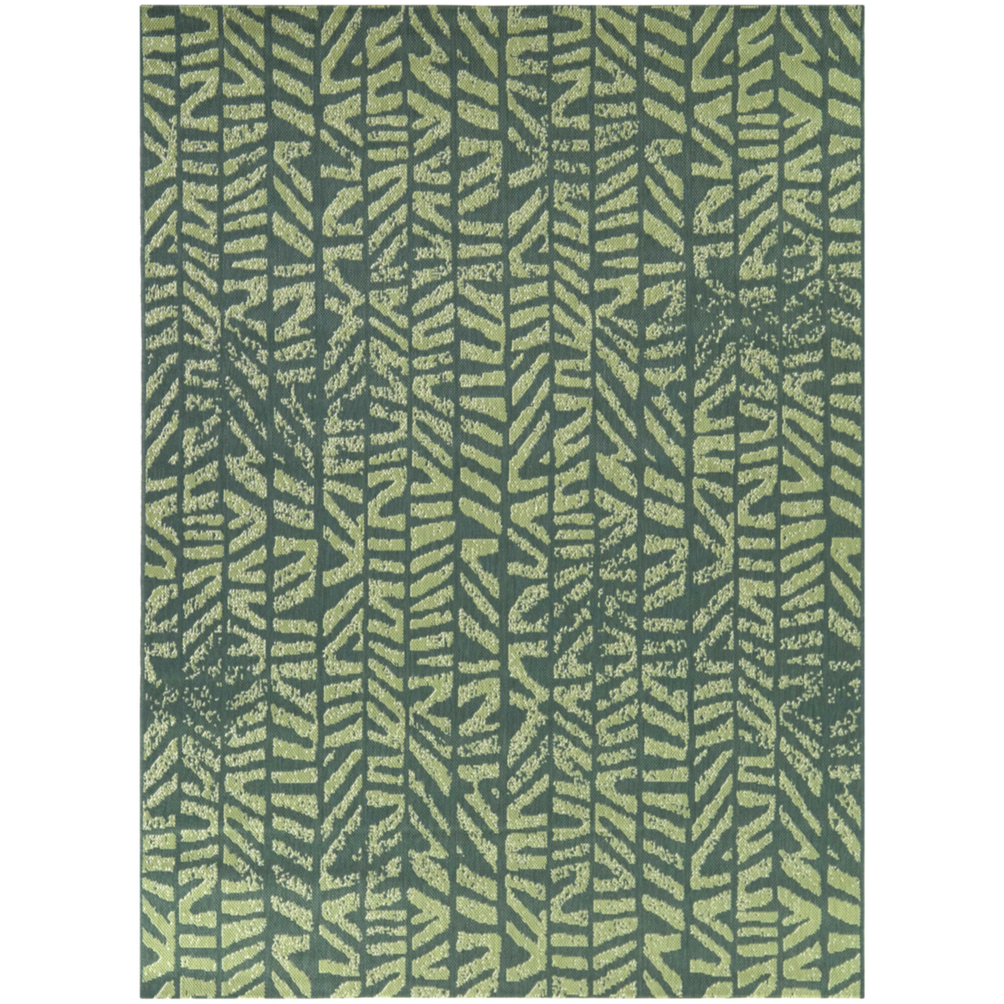 Latitude Run® Lavon Green Modern Abstract Indoor/Outdoor Area Rug | Wayfair