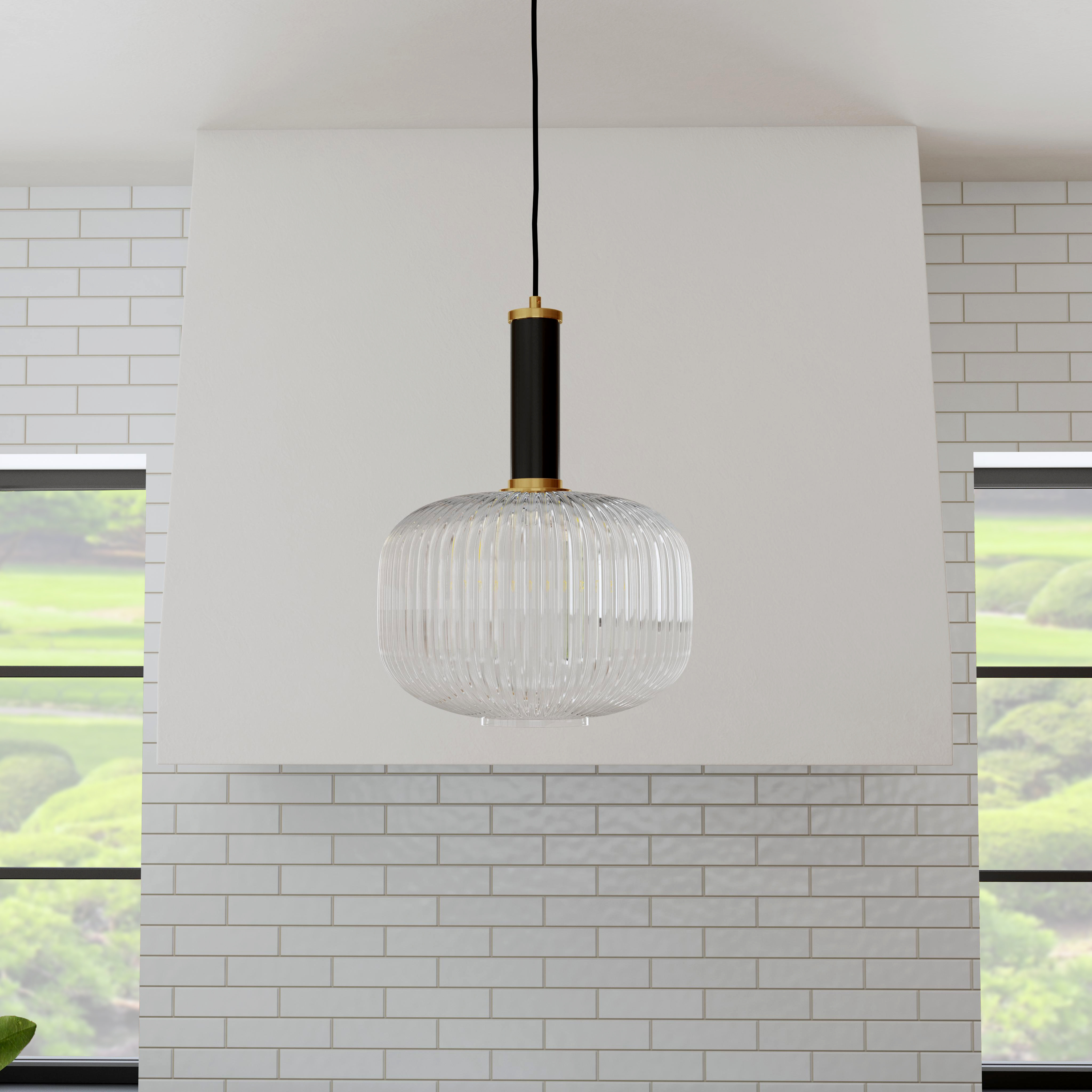 Classic Home Corey Glass Pendant | Wayfair