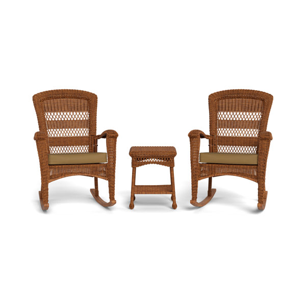 Tortuga Outdoor Portside Plantation 3 Piece Rocker Set & Reviews | Wayfair