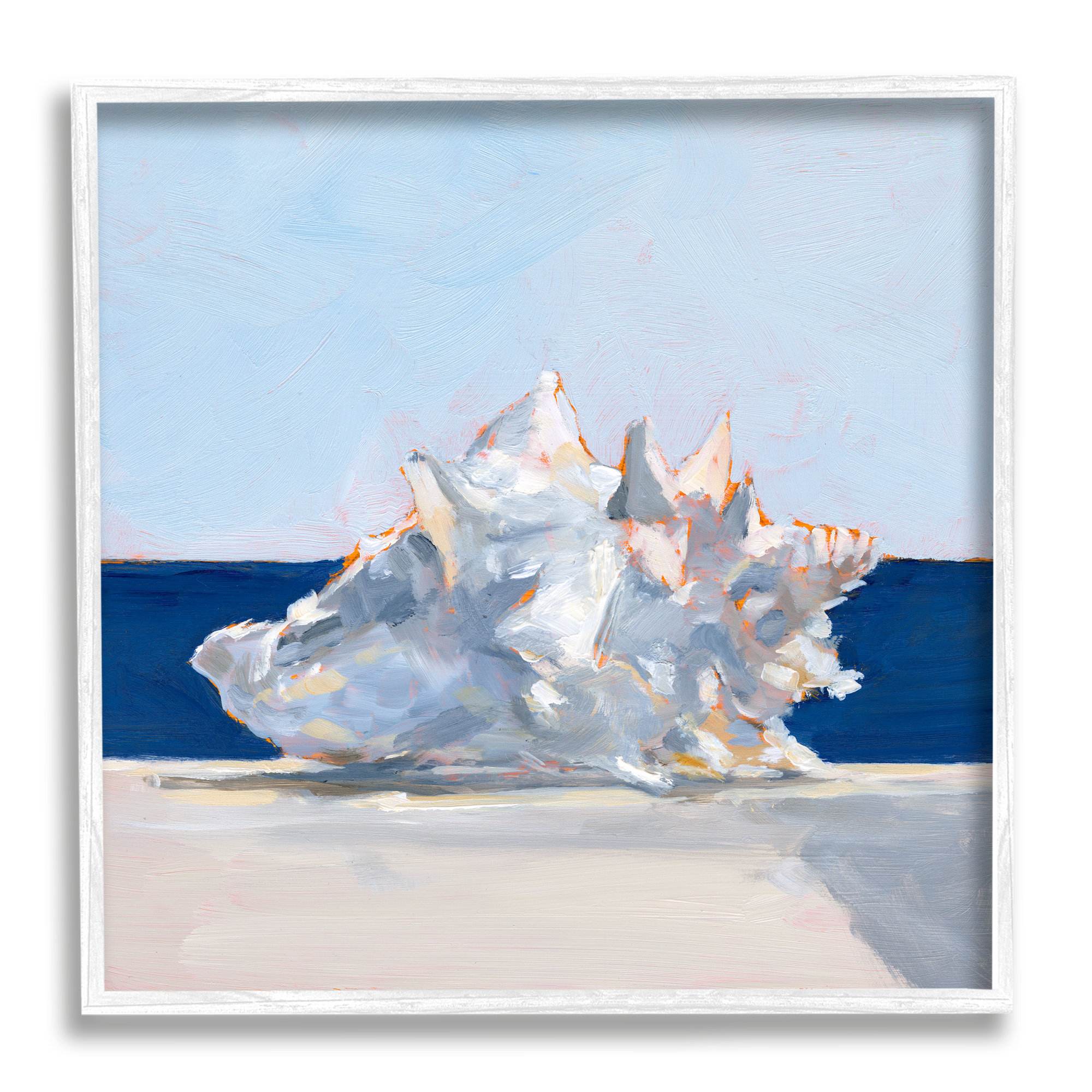 Highland Dunes Conch Shell Painting Framed Giclee Art Design By Ethan ...