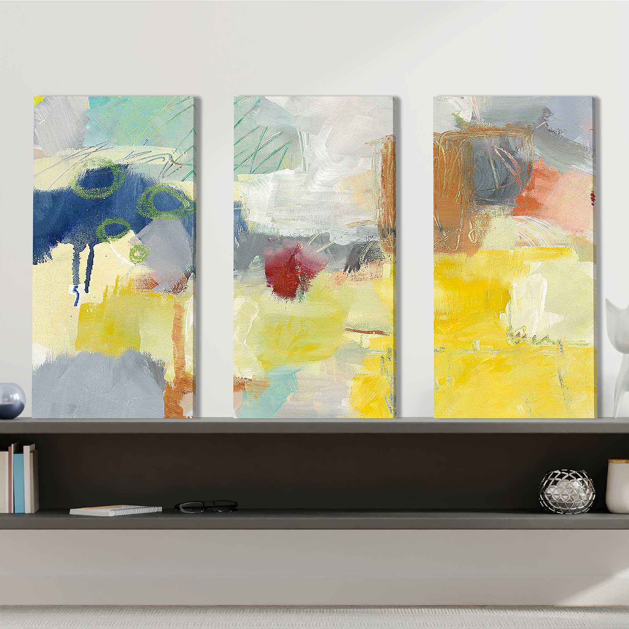 Orren Ellis "Summer Rising II" 3 Piece Graphic Print Set On Canvas ...