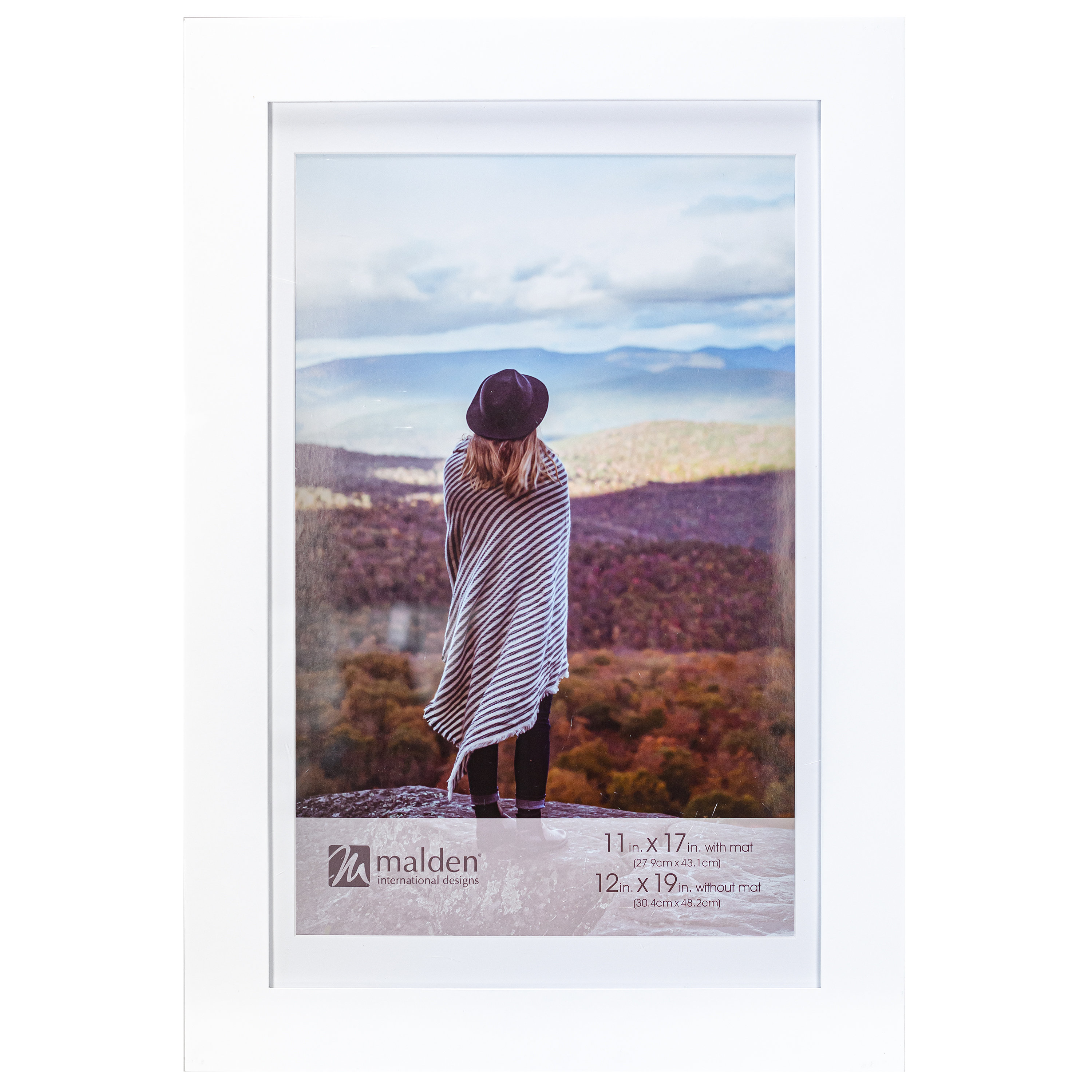 Malden 11" x 17" Matte Single Picture Frame in White | Wayfair