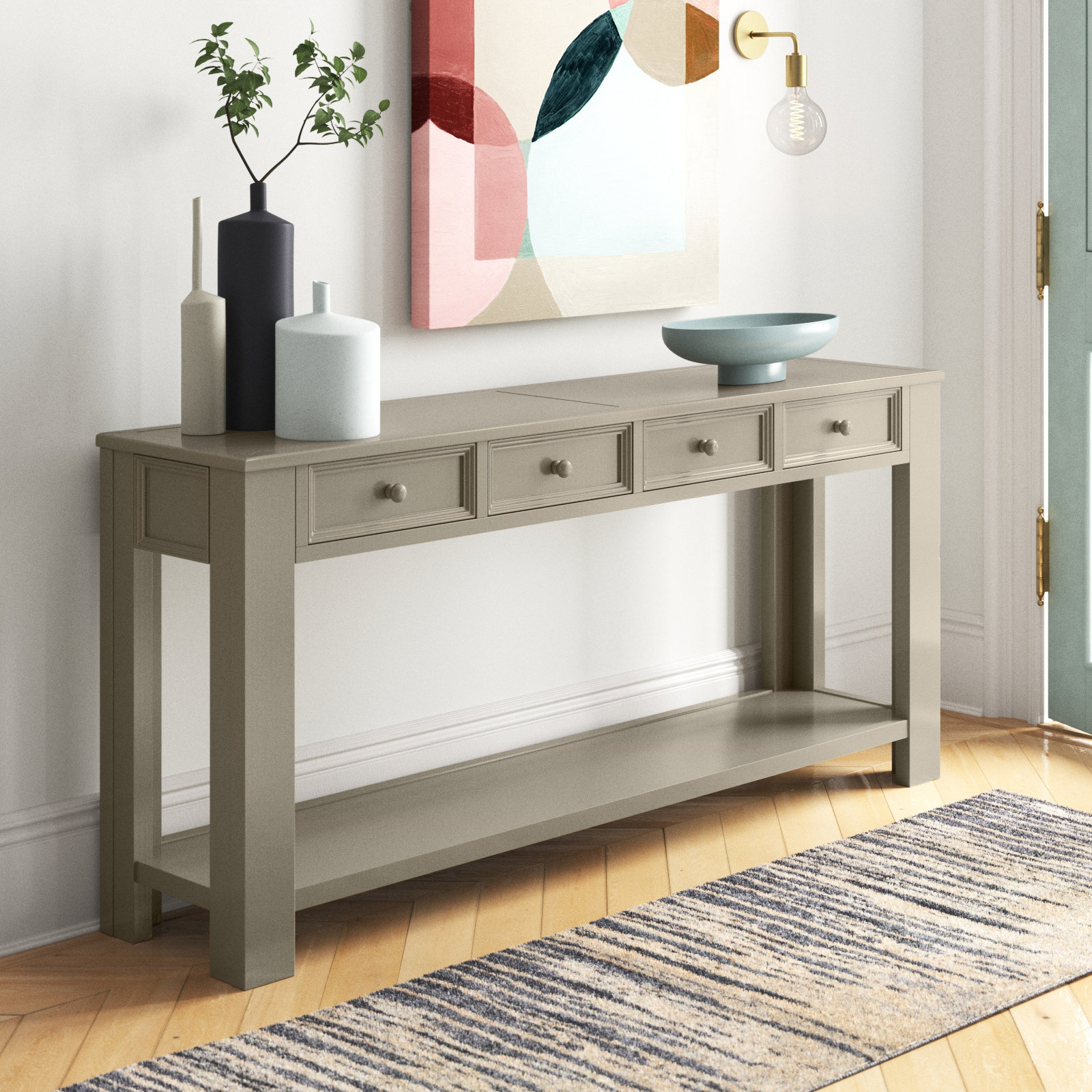 Wade Logan® Hagberg 64'' Console Table & Reviews | Wayfair