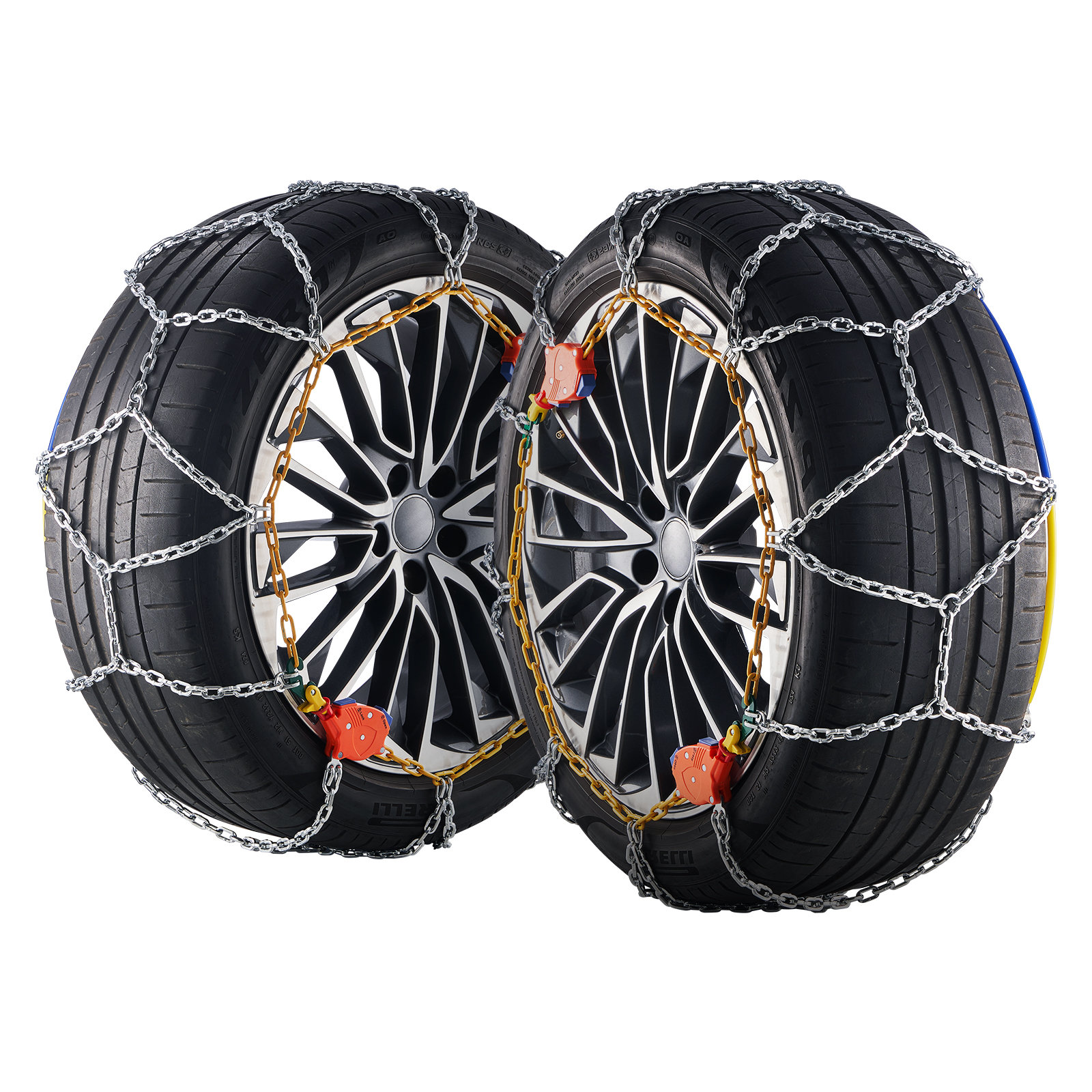 VEVOR Auto Tightening Snow Chains Diamond Mesh Anti-slip Traction Wheel ...
