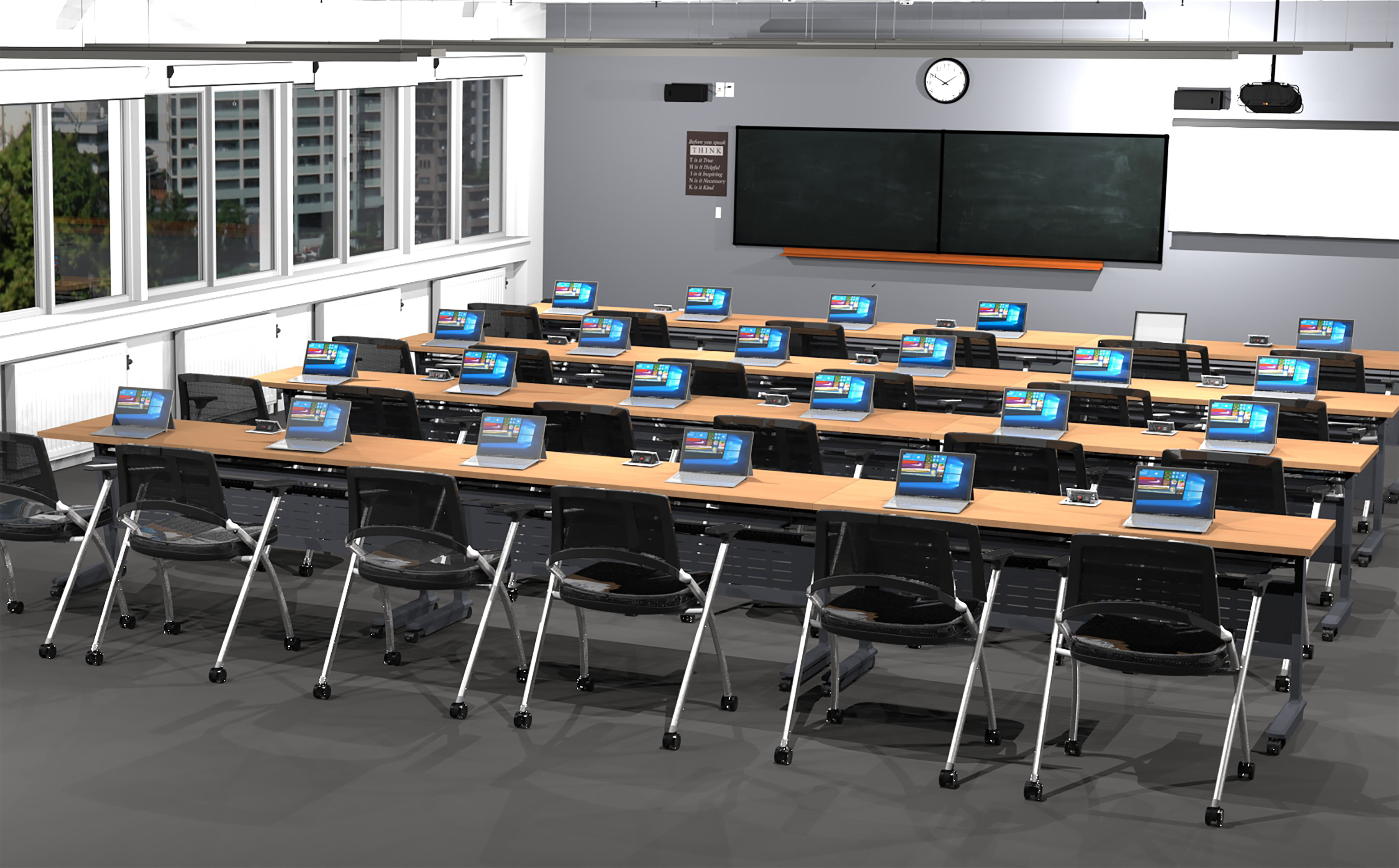 Inbox Zero Benildas 24 Person Training Meeting Seminar Tables with ...