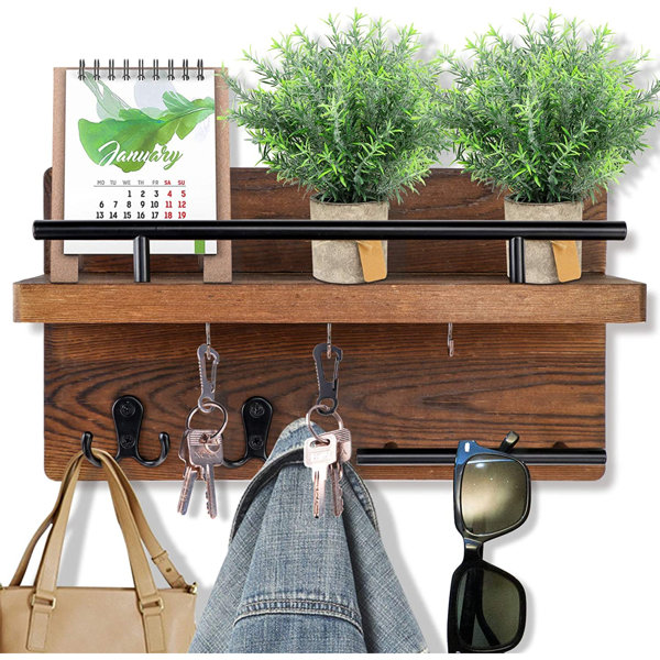 COOREL Solid Wood Wall Organizer & Reviews | Wayfair