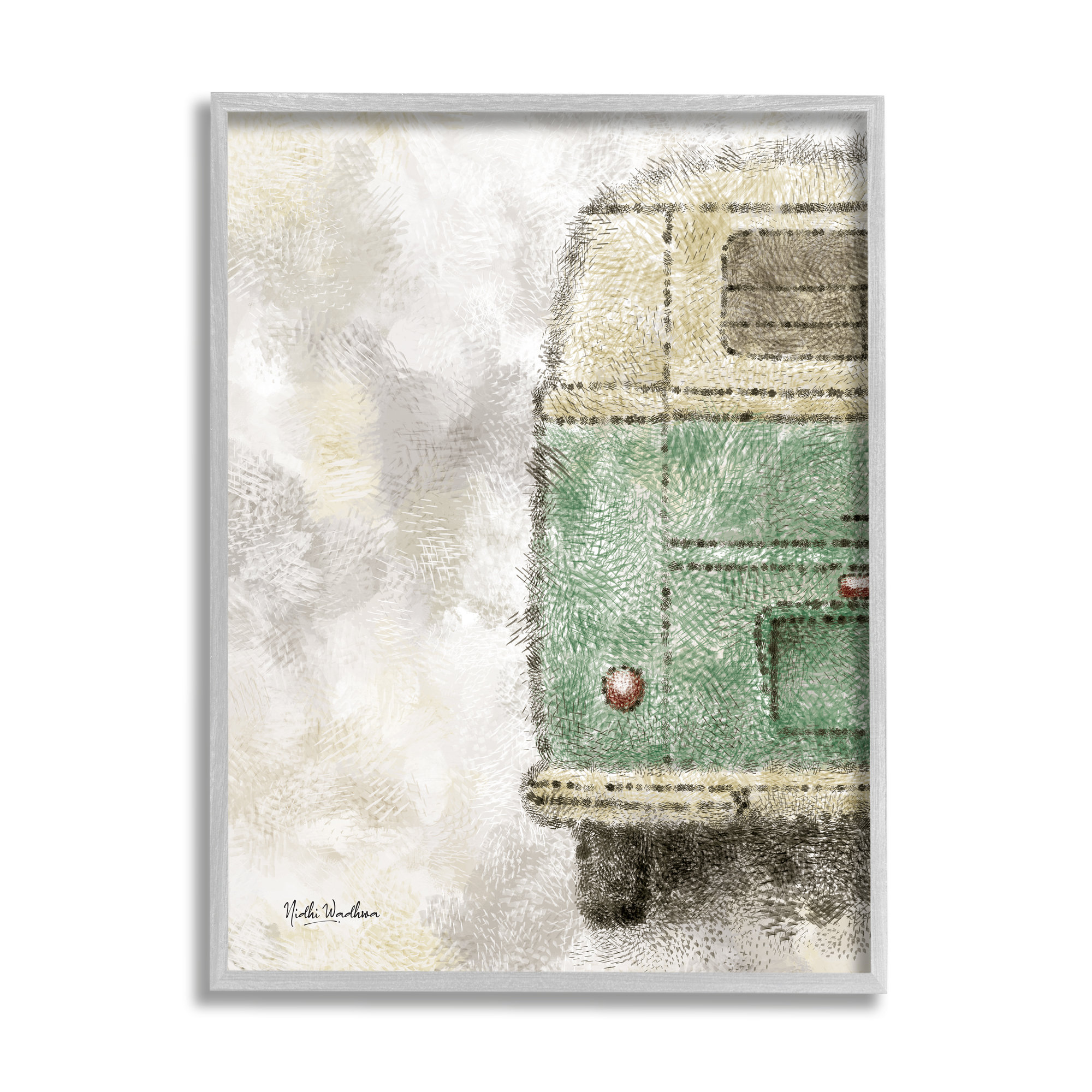 Bungalow Rose Abstract Minibus View Framed Giclee Art Design By Nidhi ...
