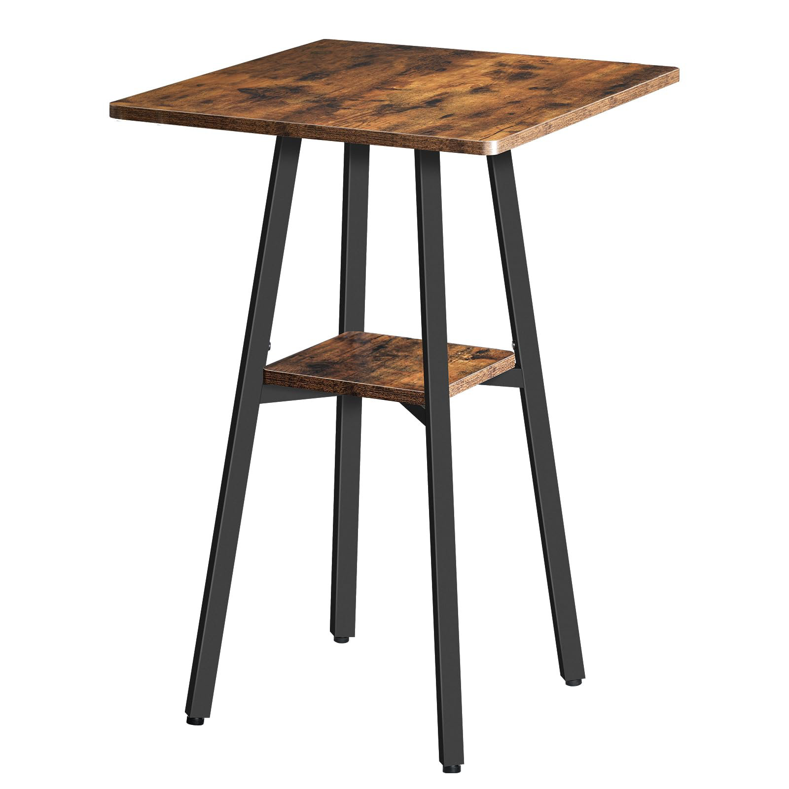 17 Stories Double Height Bar Table, Bar Height Table With Storage ...
