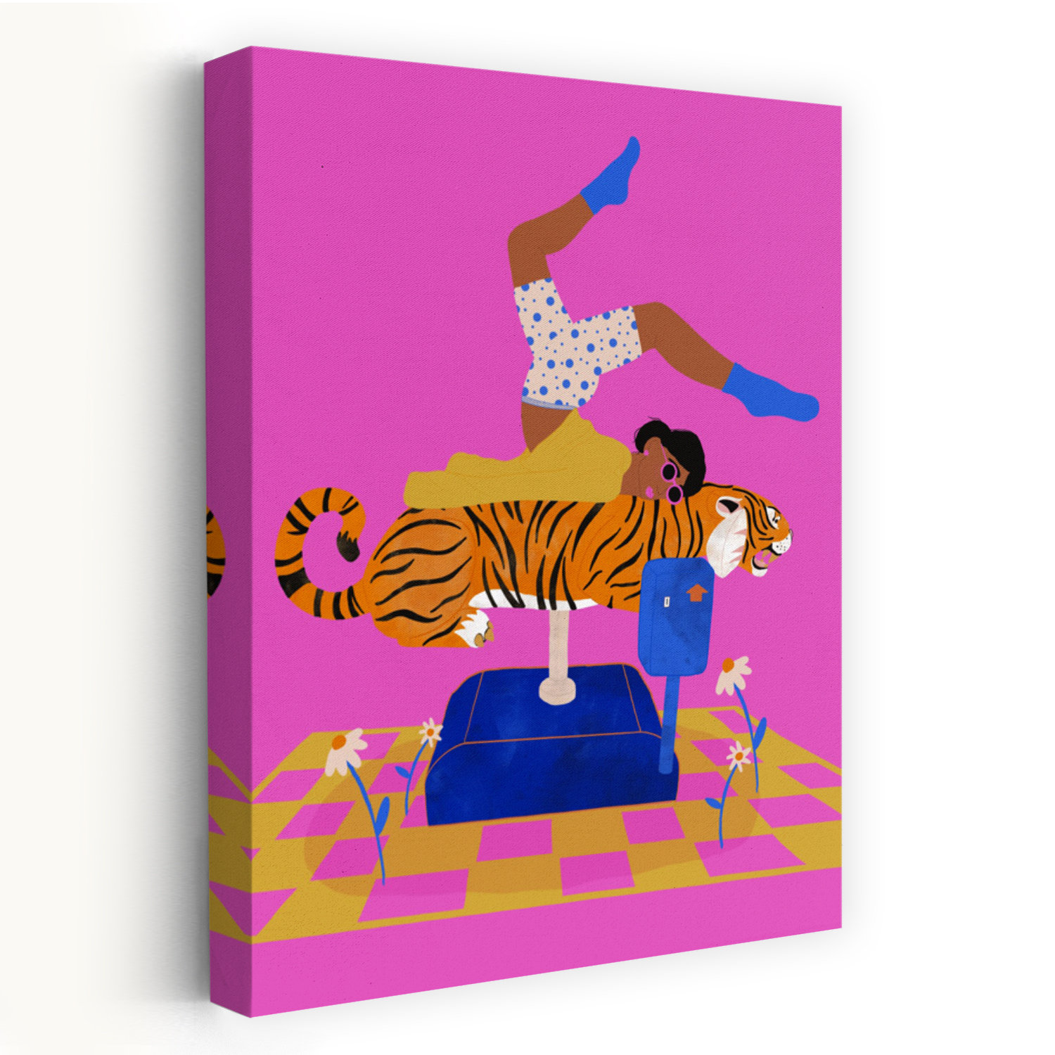 East Urban Home Contemporary Art Contemporary Tiger Architecture Flower ...