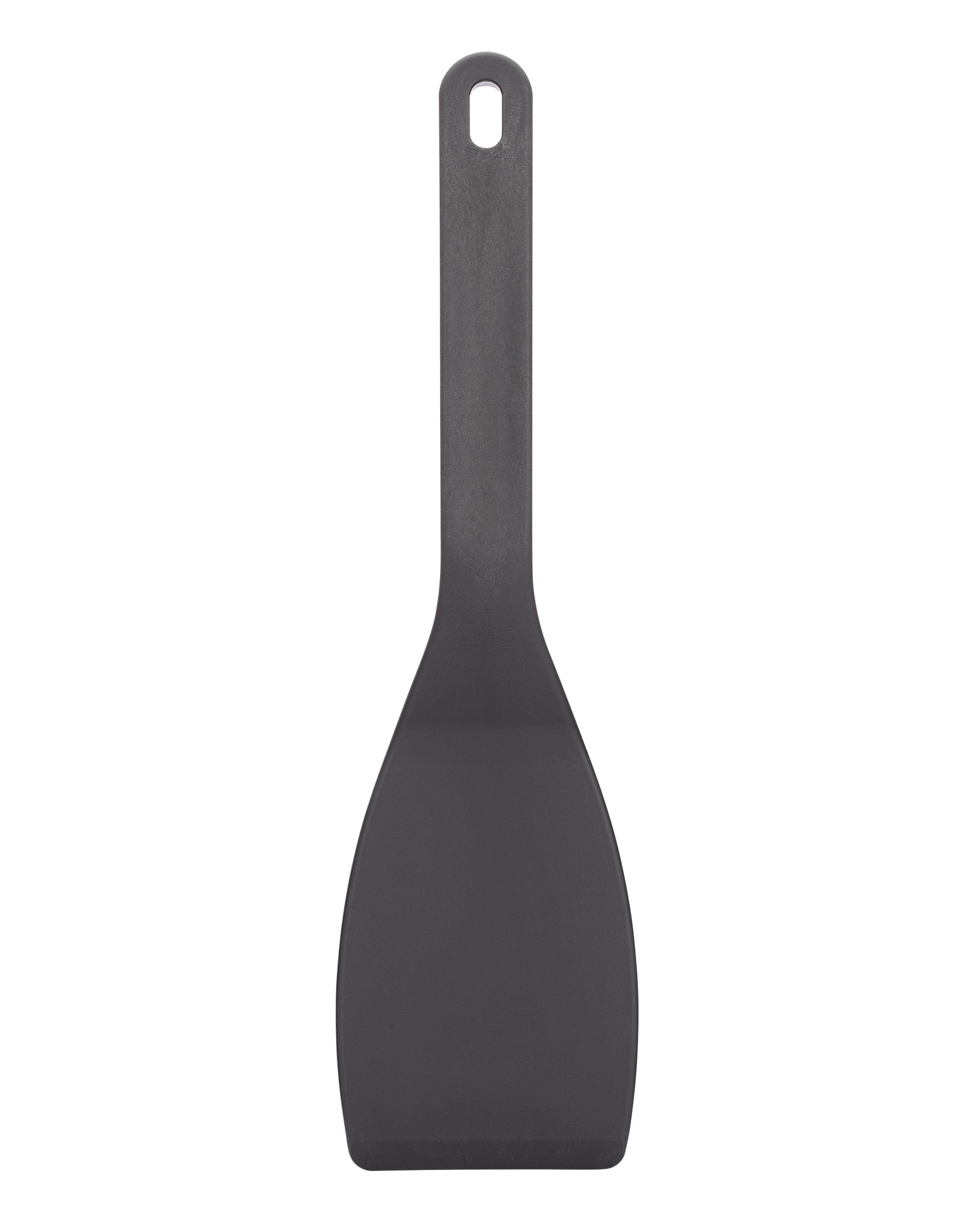 Matfer Bourgeat Exoglass® High Temperature Plain Pelton Spatula, Black ...