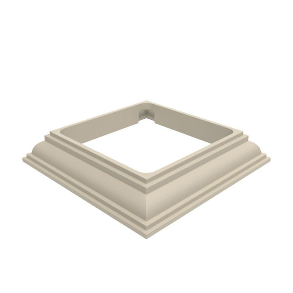Barrette Outdoor Living 4 in. x 4 in. Vinyl Base Trim Clay | Wayfair