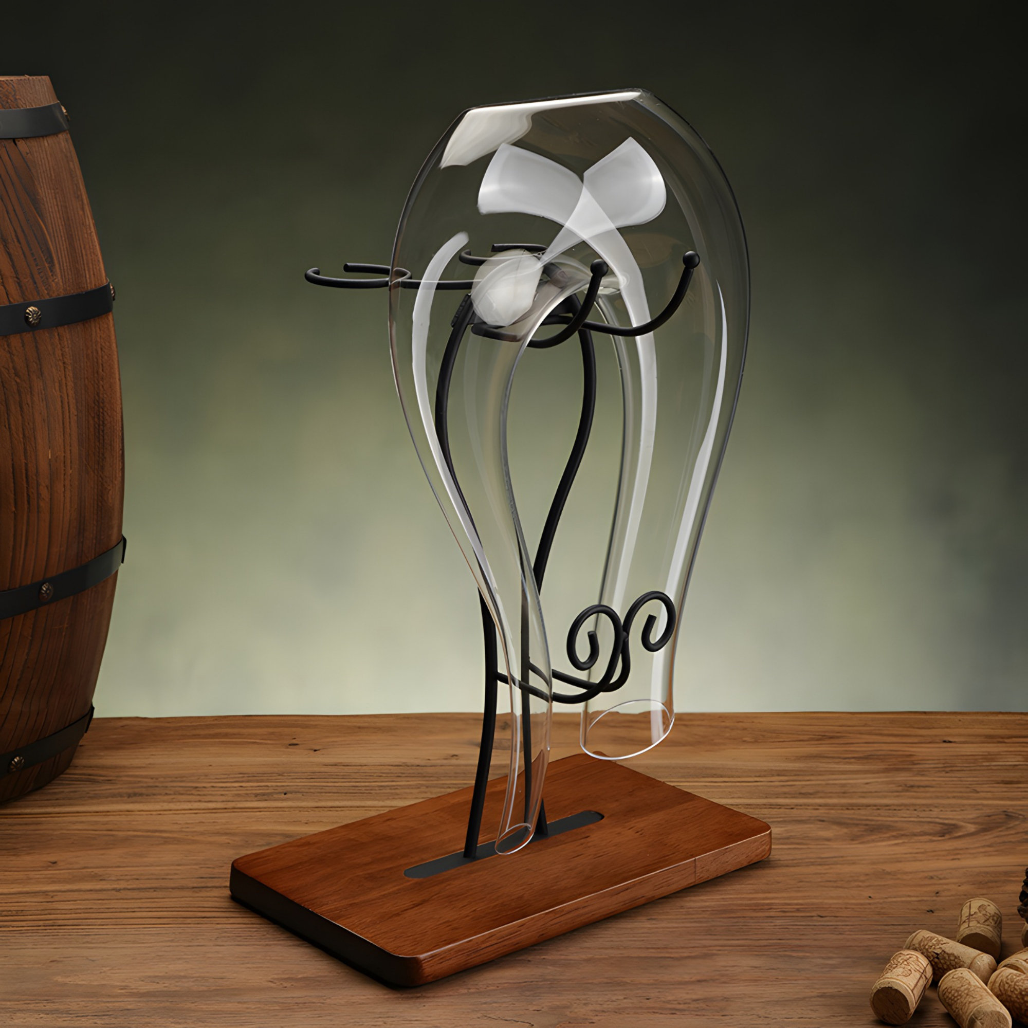 Trent Austin Design® European Solid Wood Red Wine Cup Holder Set ...