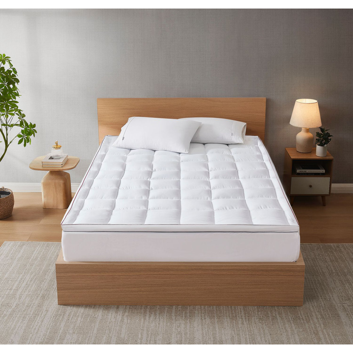 Alwyn Home Fronie Extra Thick Mattress Topper, 8-21 Inch Mattress, Soft ...