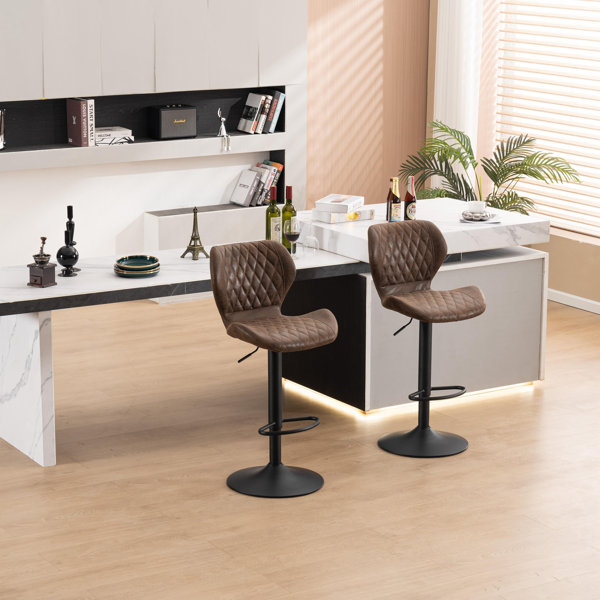 17 Stories Swivel Adjustable Height Stool | Wayfair