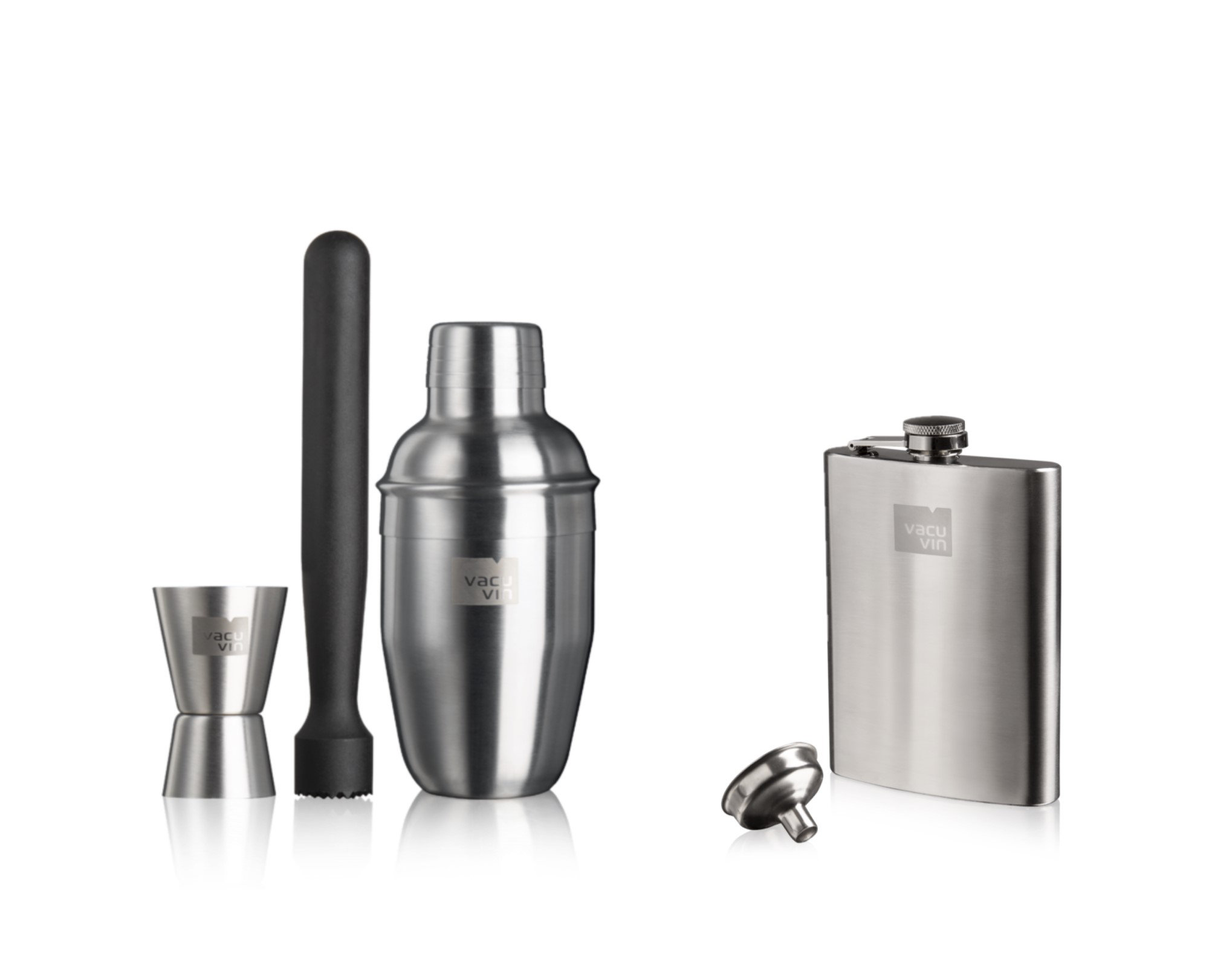 Vacu Vin Cocktail Set and Flask 4-Piece Bundle | Wayfair