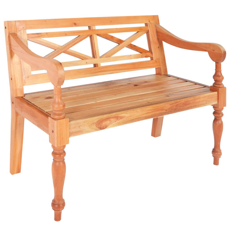 Charlton Home® Batavia Bench Entryway Bench with Back for Hallway Solid ...