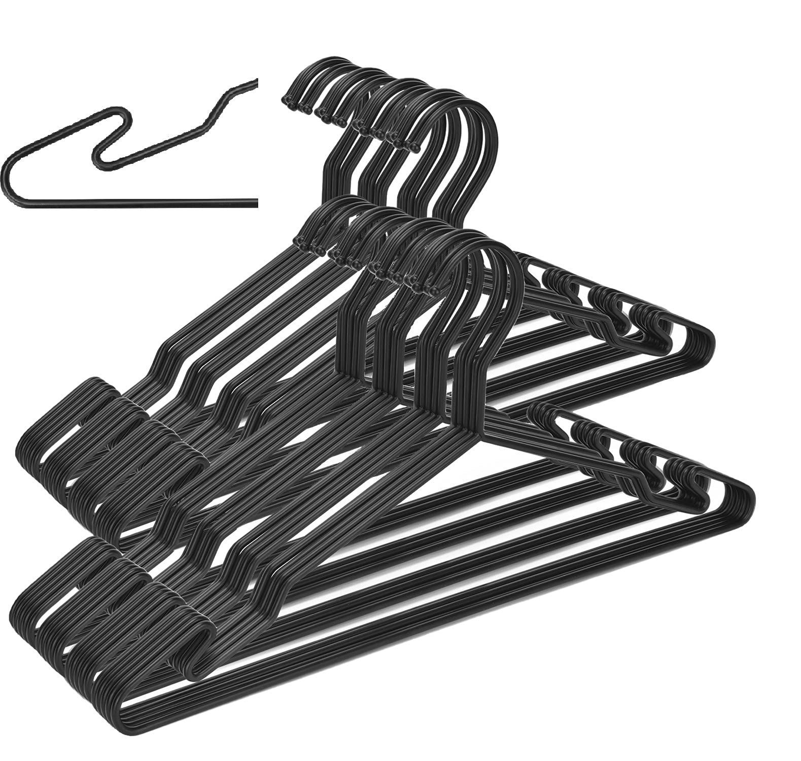 Rebrilliant 40-Pack Heavy-Duty Metal Hangers With Unique Hook Design ...
