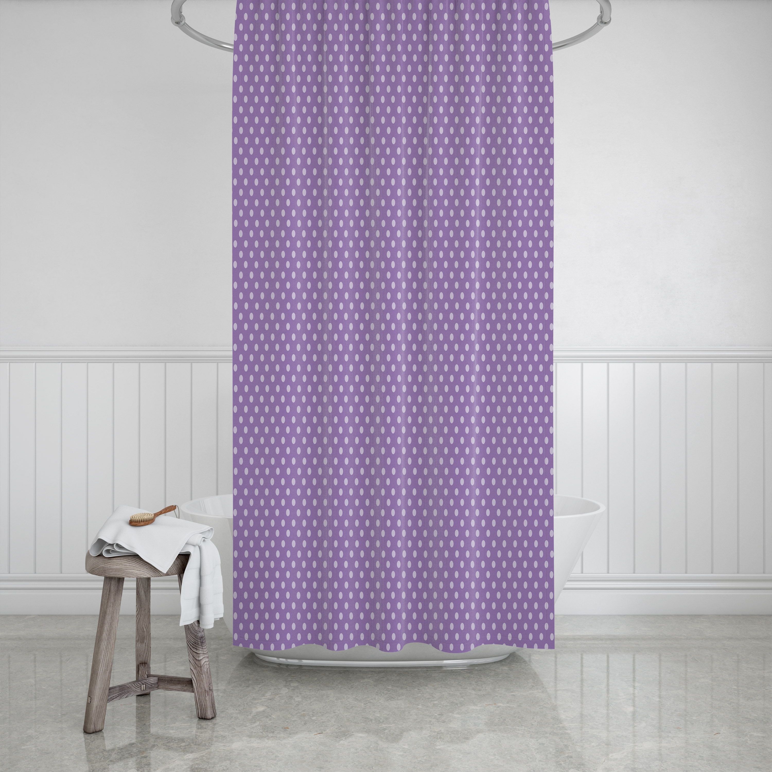 East Urban Home Appistoki Polka Dots Single Shower Curtain | Wayfair