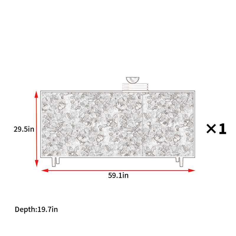 Atta Avenue French Creative Style Accent Cabinet | Wayfair