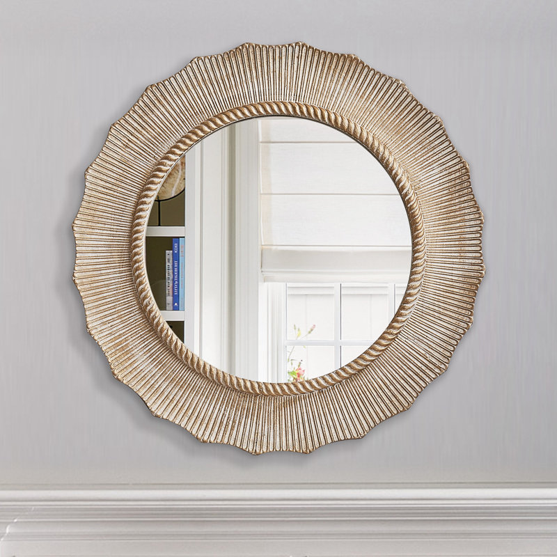 The Twillery Co.® Dayse Wood Wall Mirror & Reviews | Wayfair