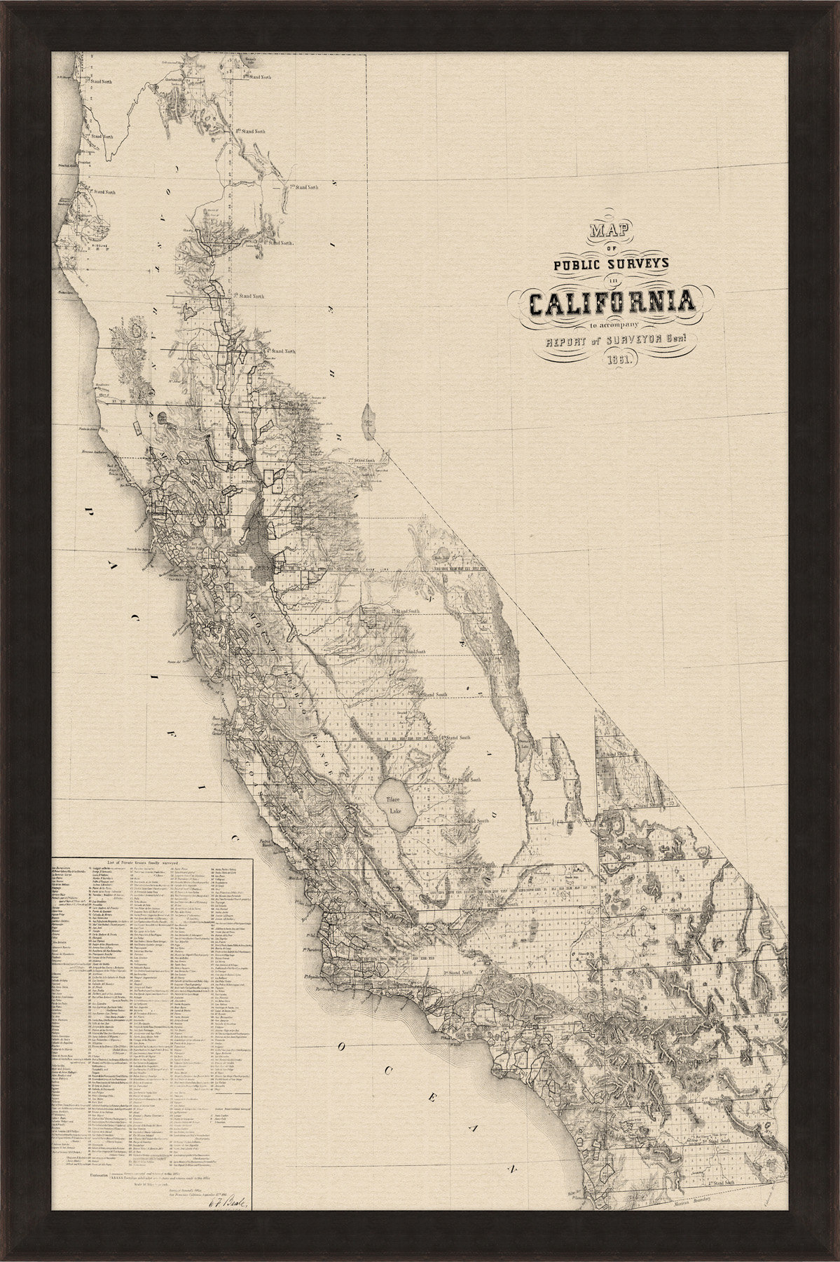 Wendover Art Group Vintage California Map 1 by Nathan Turner - Picture ...