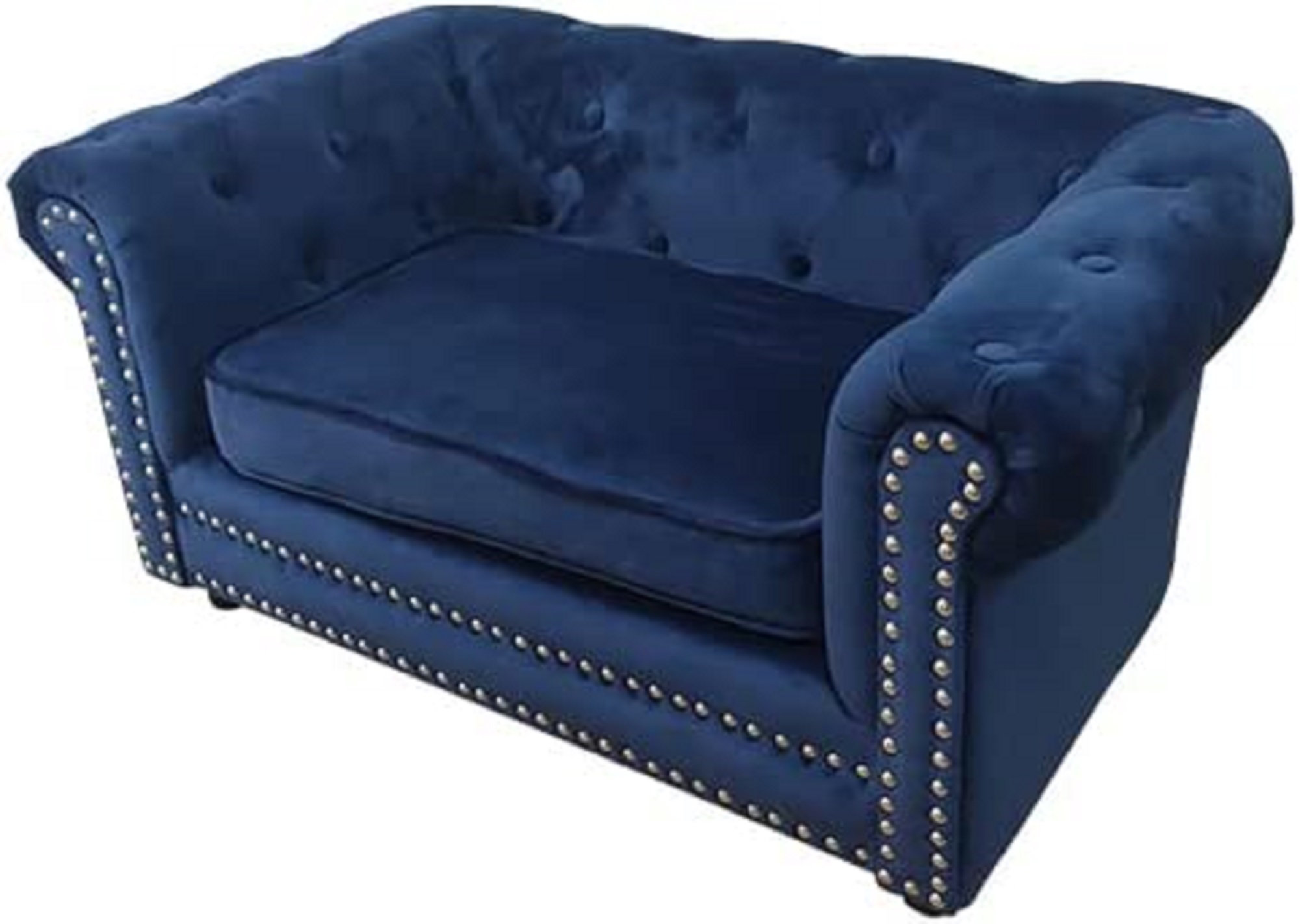 House of Hampton Washable Cushion Pet Sofa, Velvet Upholstered ...