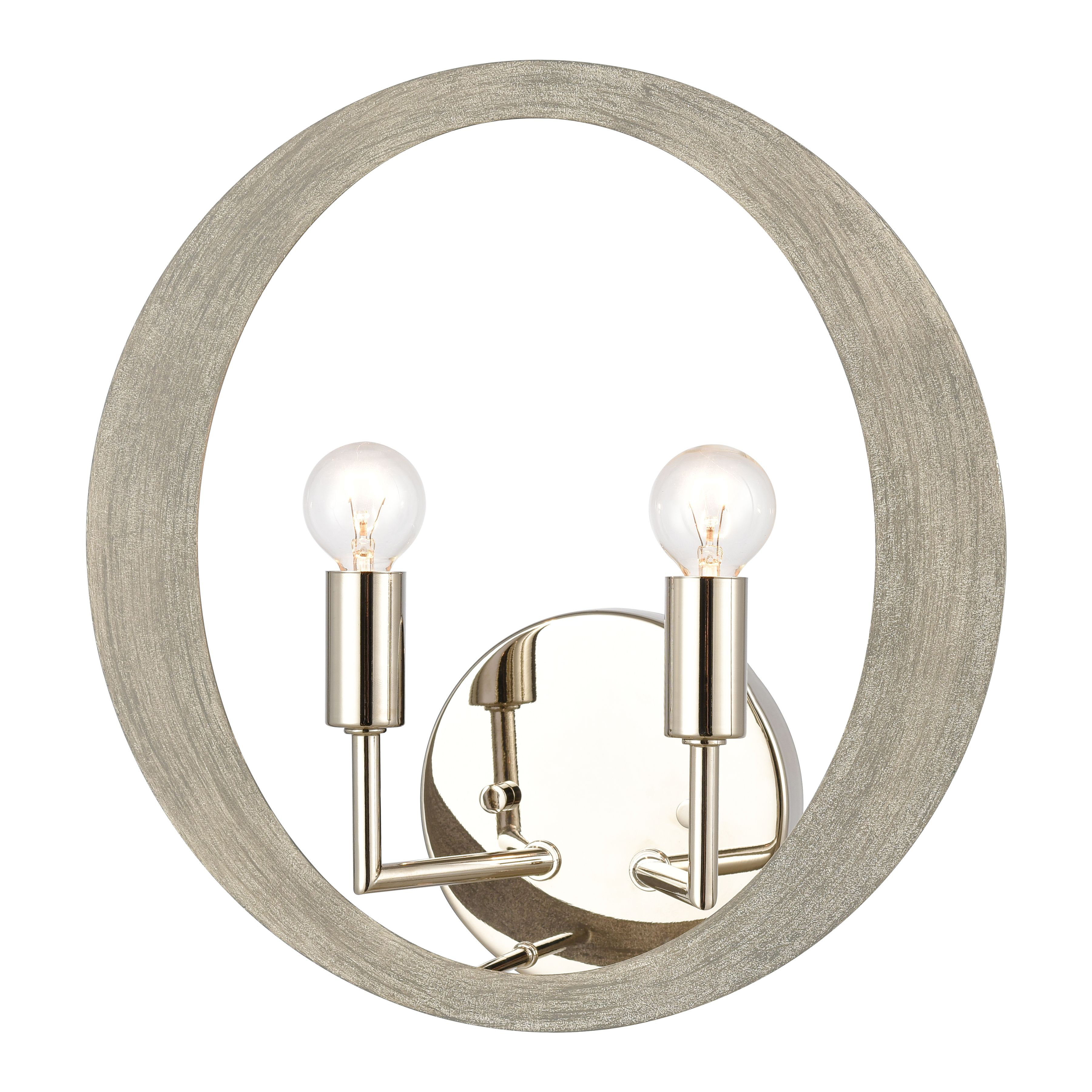 Corrigan Studio® Retro Rings 12'' High 2-Light Sconce | Wayfair