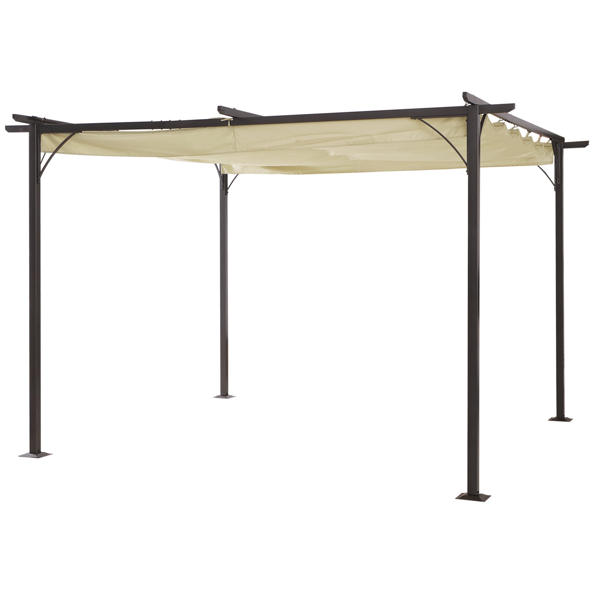Dakota Fields Padgett W 3.5m x D 3.5m Retractable Patio Cover Awning & Reviews | Wayfair.co.uk