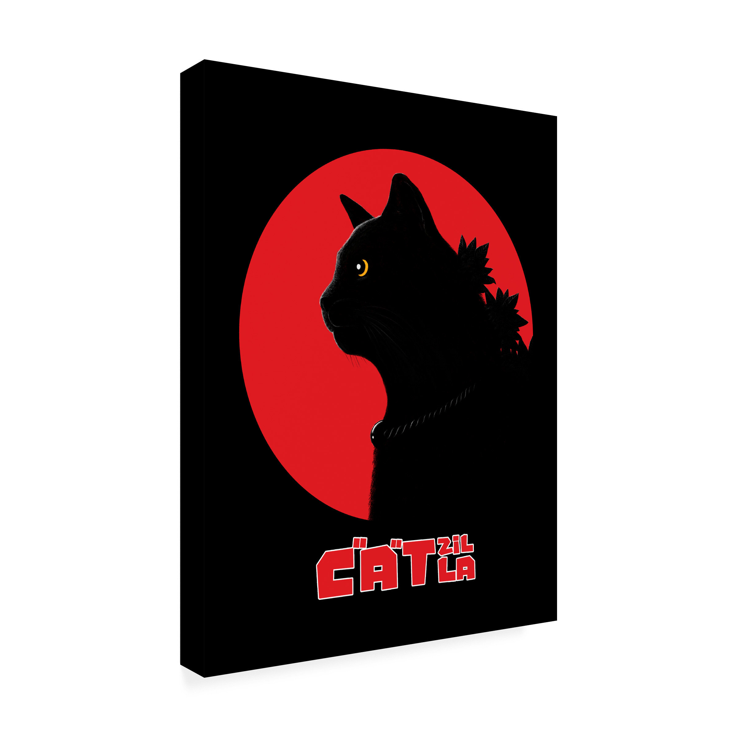 Winston Porter Tummeow 'Catzilla' Canvas Art - Wayfair Canada